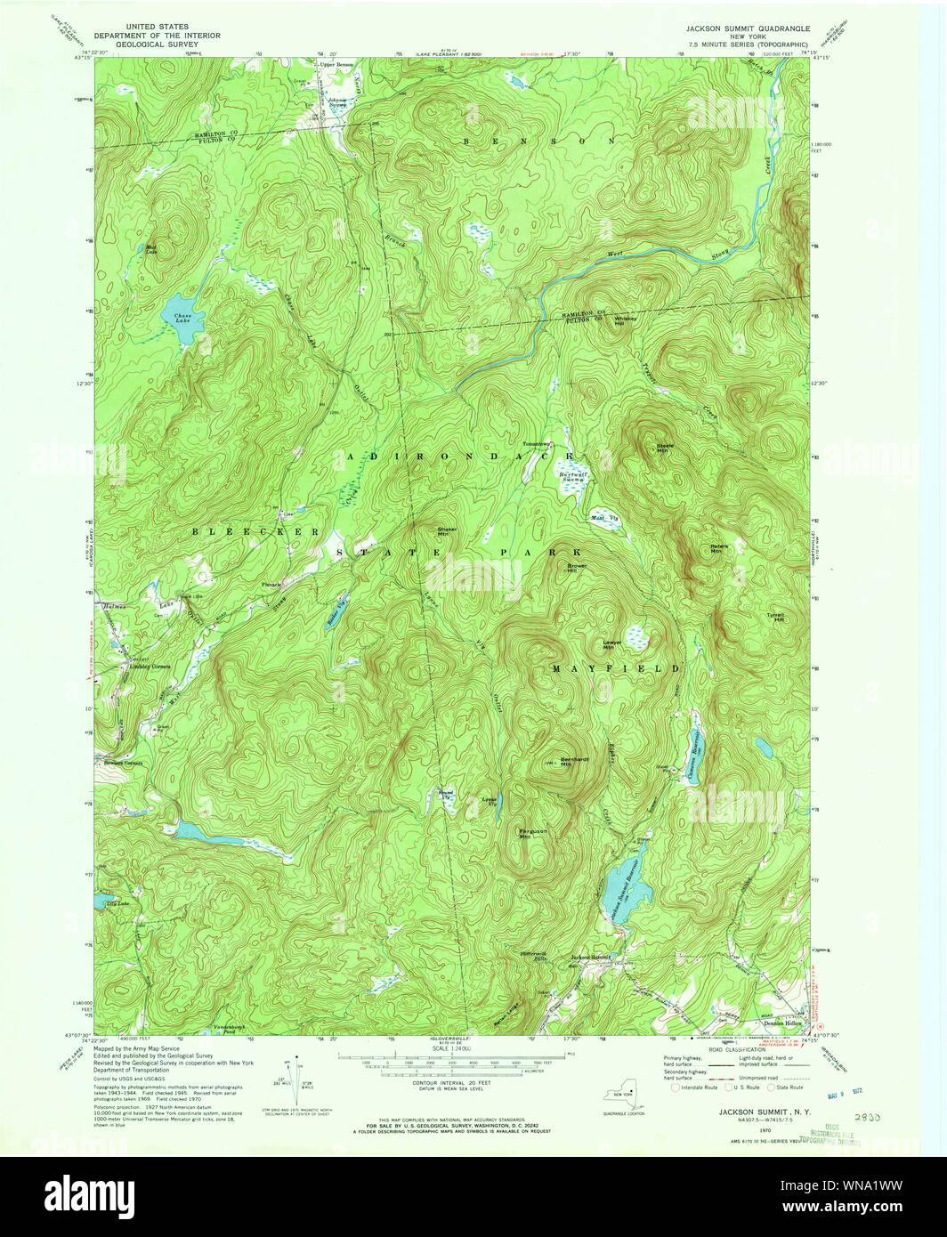 New York NY Jackson Summit 129961 1970 24000 Restoration Stock Photo ...