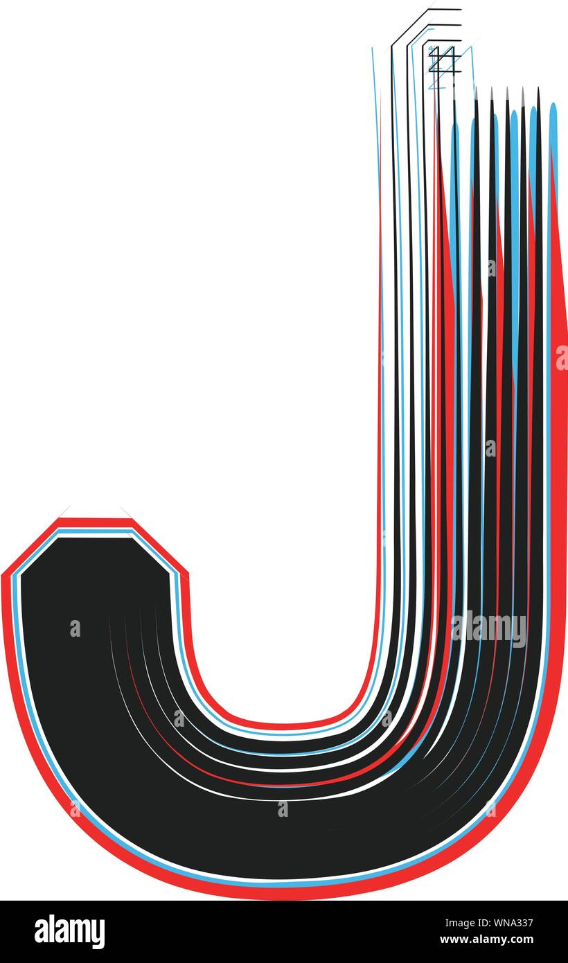 Font illustration letter J Stock Vector Image & Art - Alamy