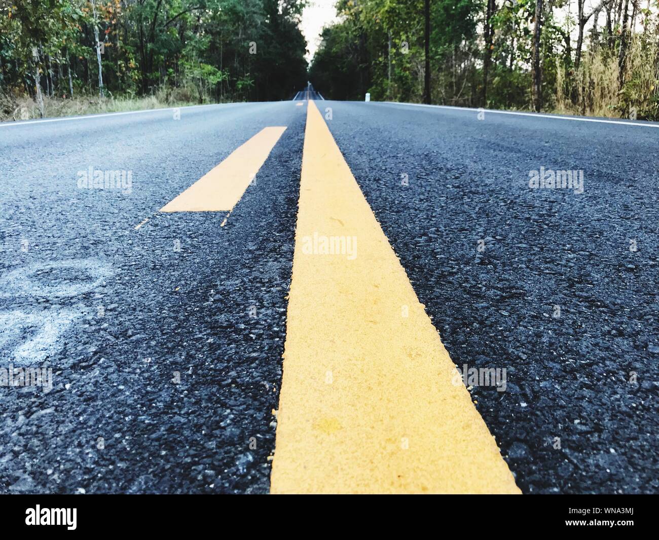The way forward road marking hi-res stock photography and images - Alamy