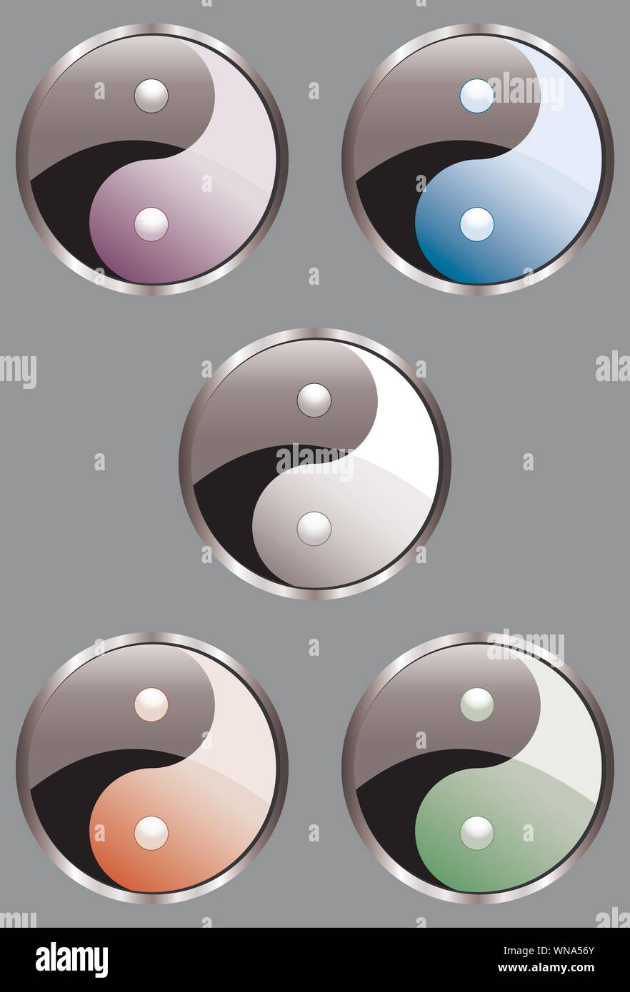 Yin yang three Stock Vector Images - Alamy