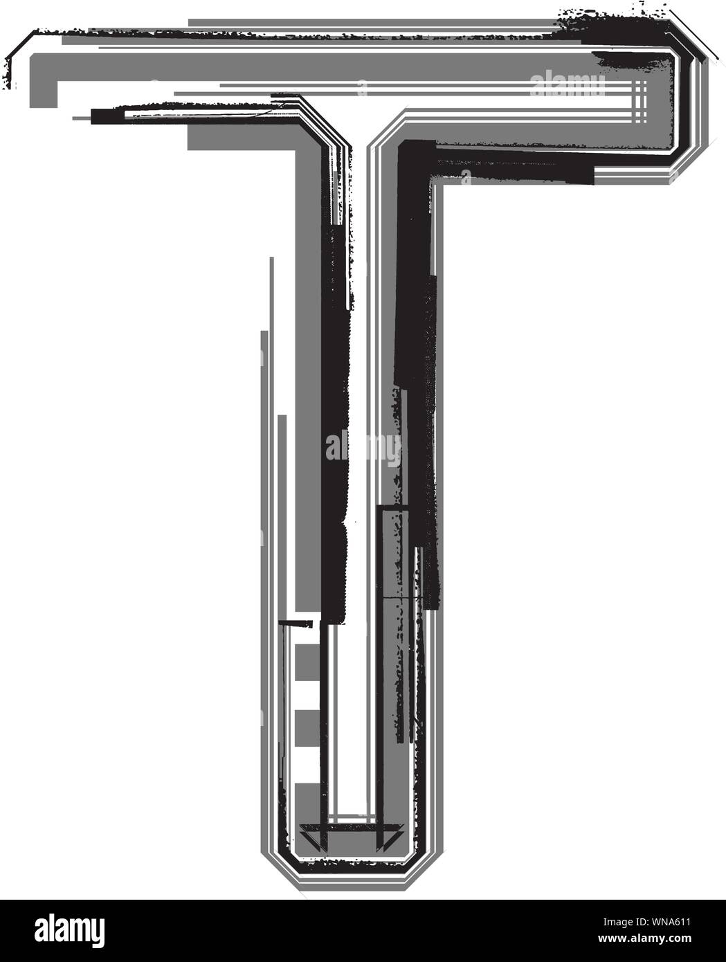 Letter T Drawing High Resolution Stock Photography and Images - Alamy