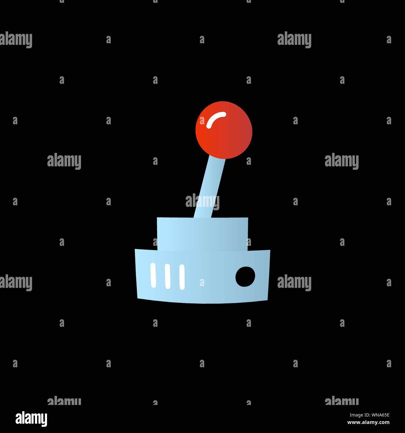 Joystick icon black website Stock Vector Images - Alamy