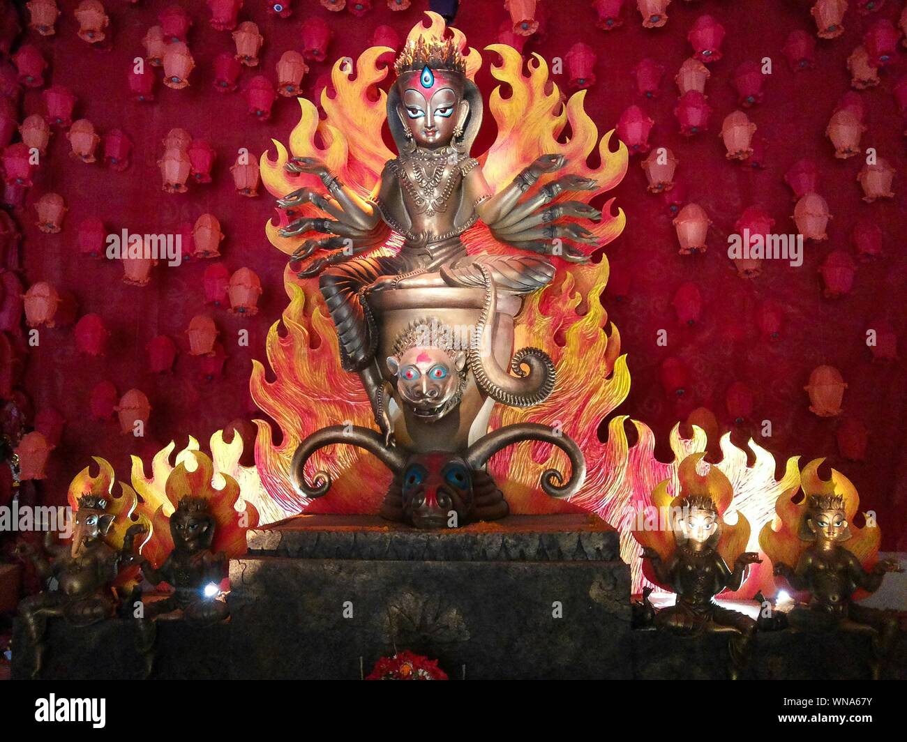 Goddess Durga Temple High Resolution Stock Photography and Images - Alamy