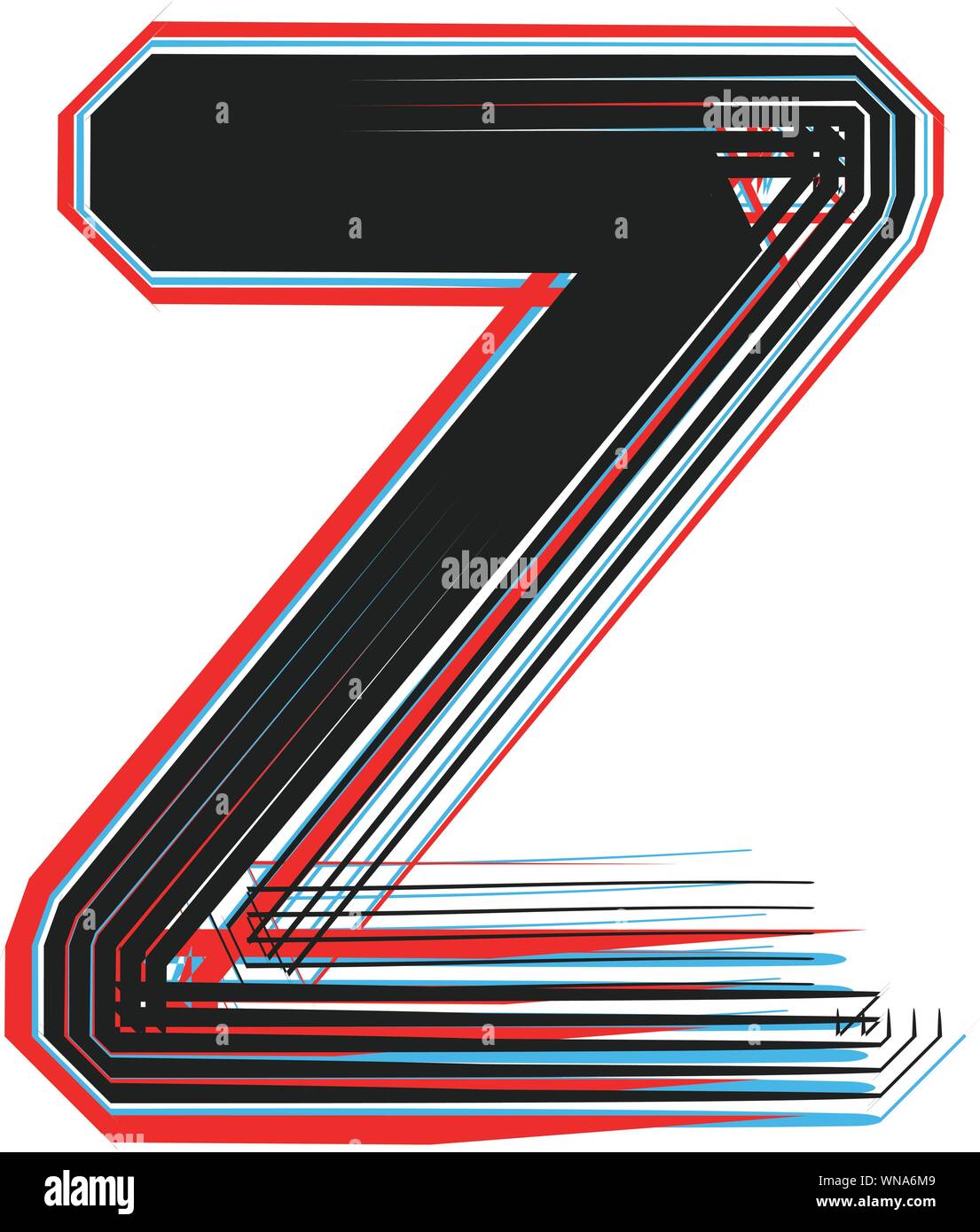 Font illustration letter z Stock Vector Image & Art - Alamy