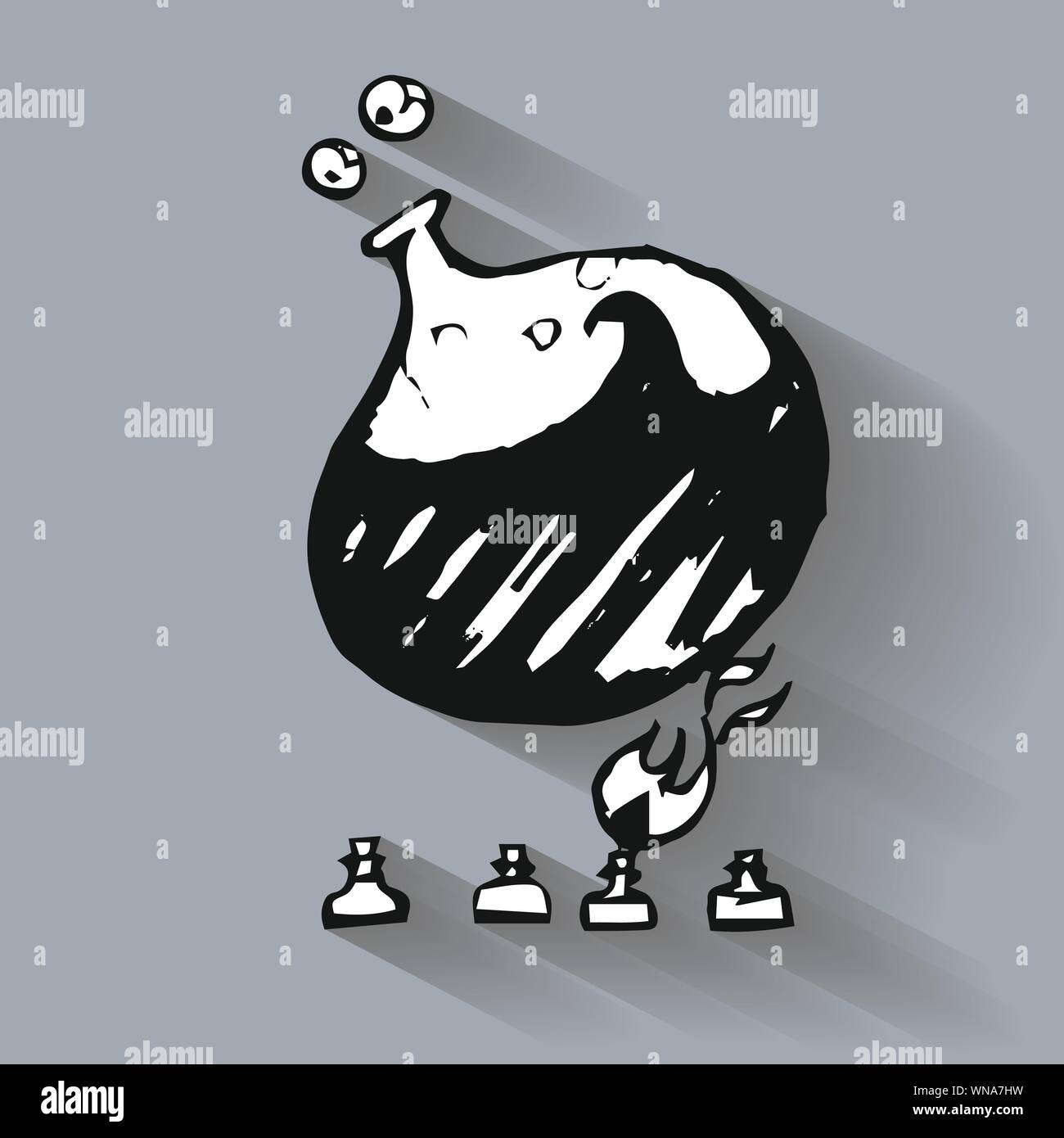 doodle equipment Alchemist Stock Vector Image & Art - Alamy