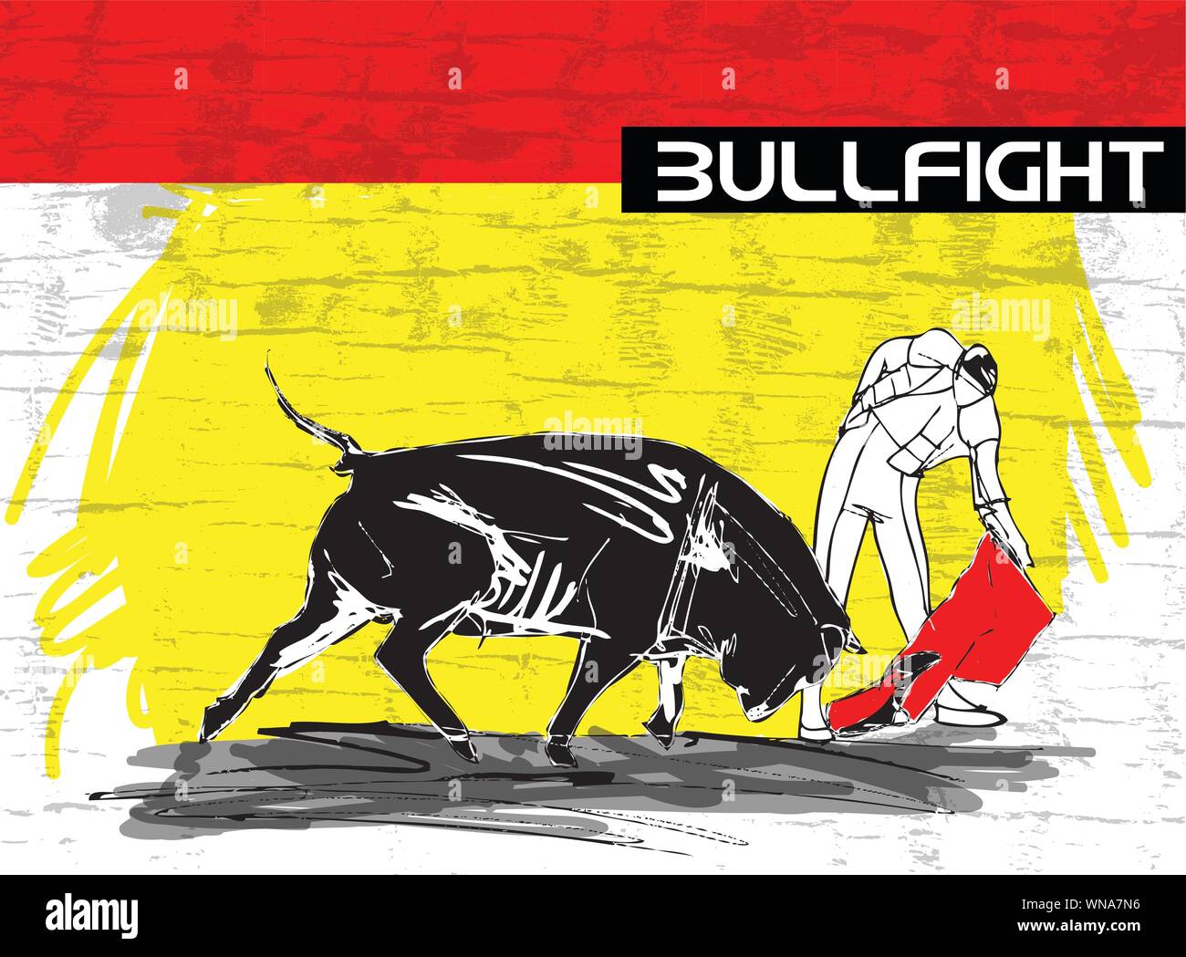 Bull fight arena Stock Vector Images - Alamy