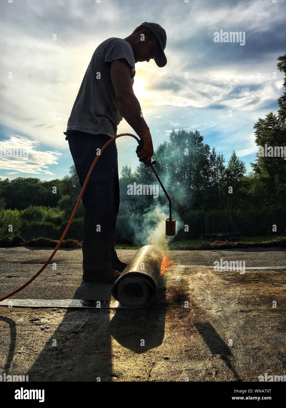 Gas fire on full hi-res stock photography and images - Alamy