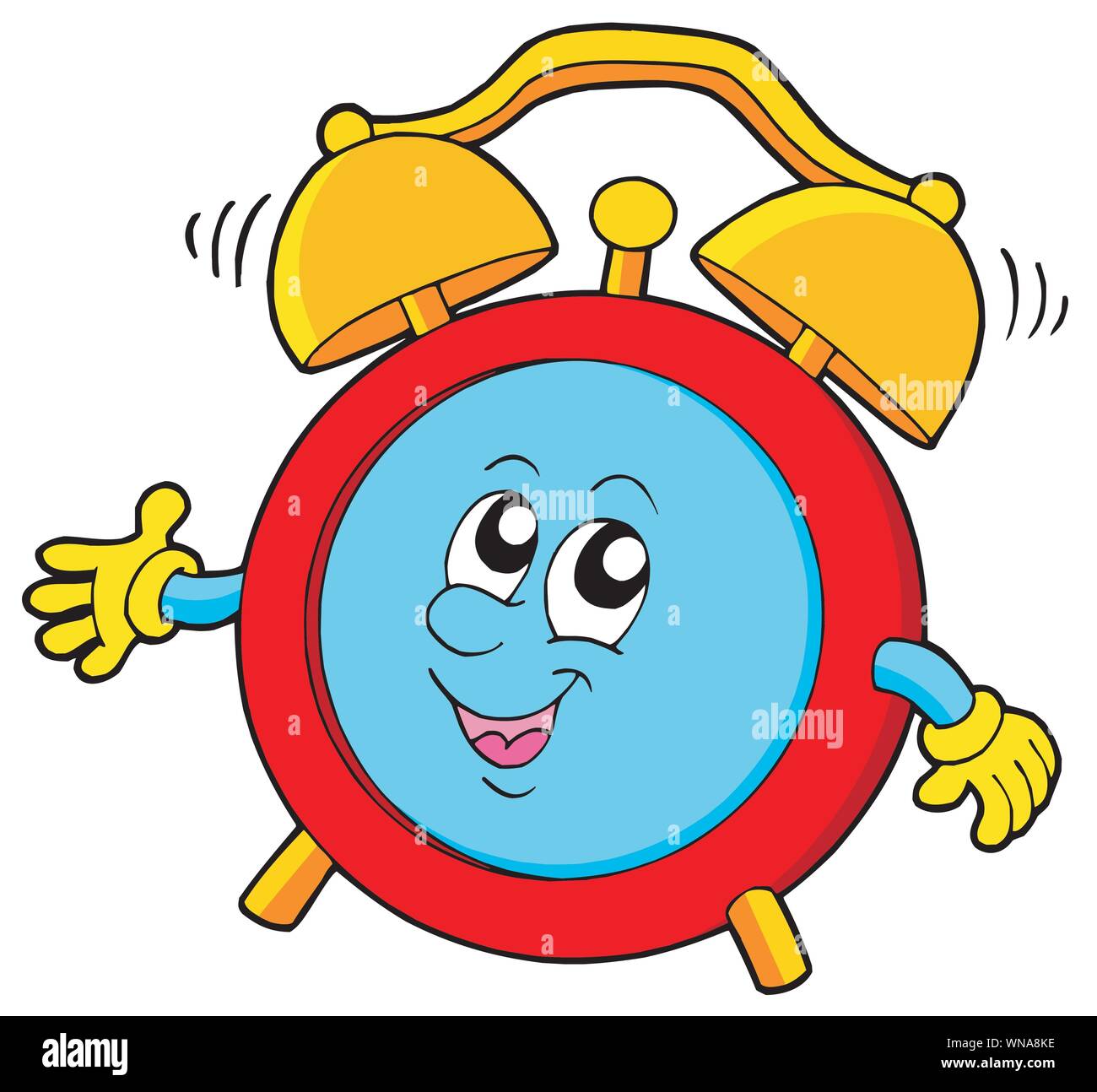 Cartoon alarm clock Stock Vector Image & Art - Alamy