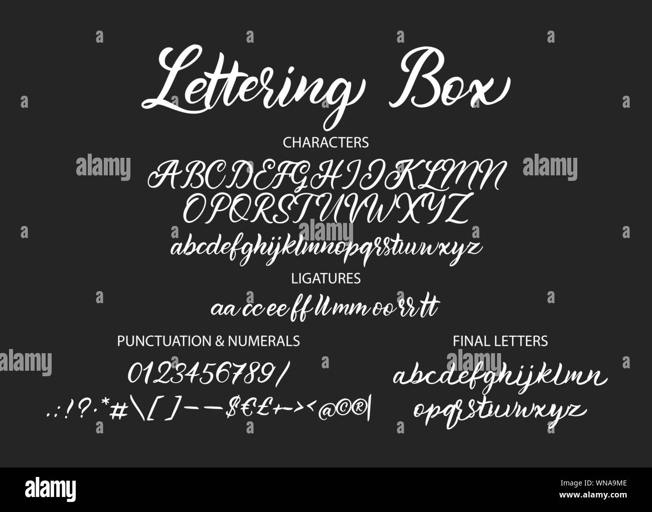 Cute Handwriting Alphabet