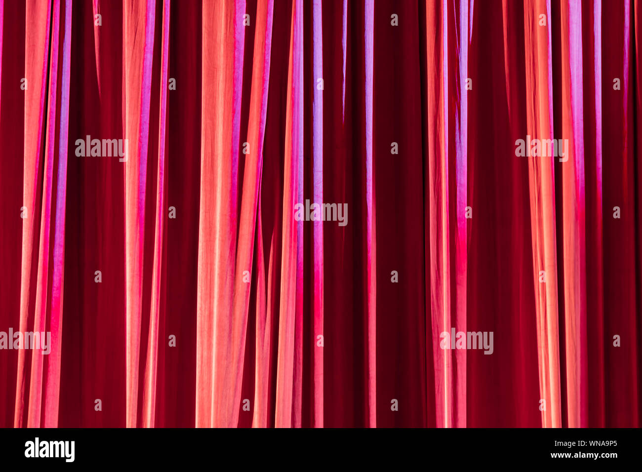 Texture background red curtain and shadow of light Stock Photo - Alamy
