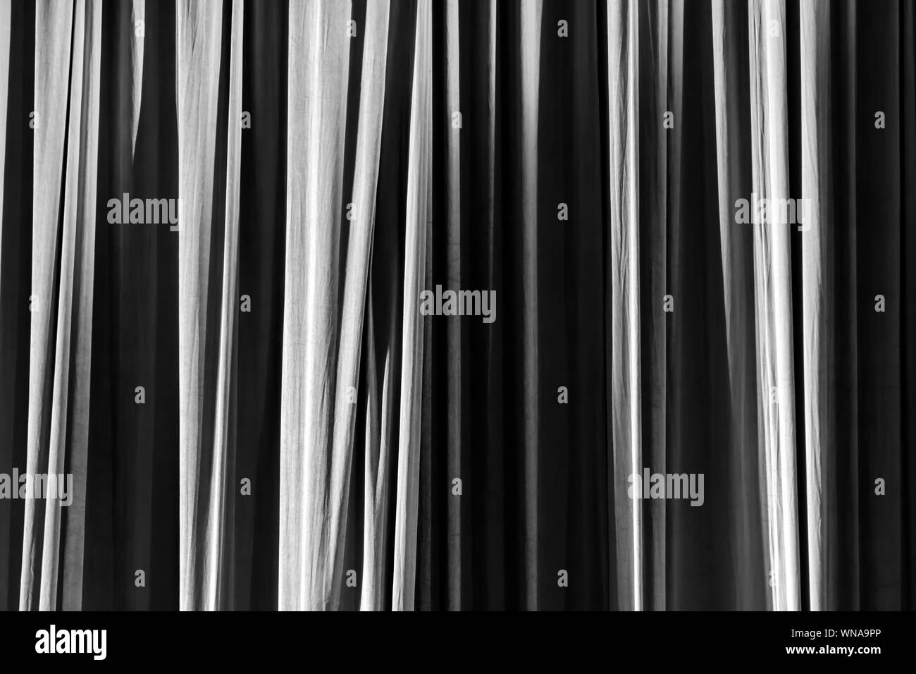 Texture background black and white curtain and shadow of light Stock ...