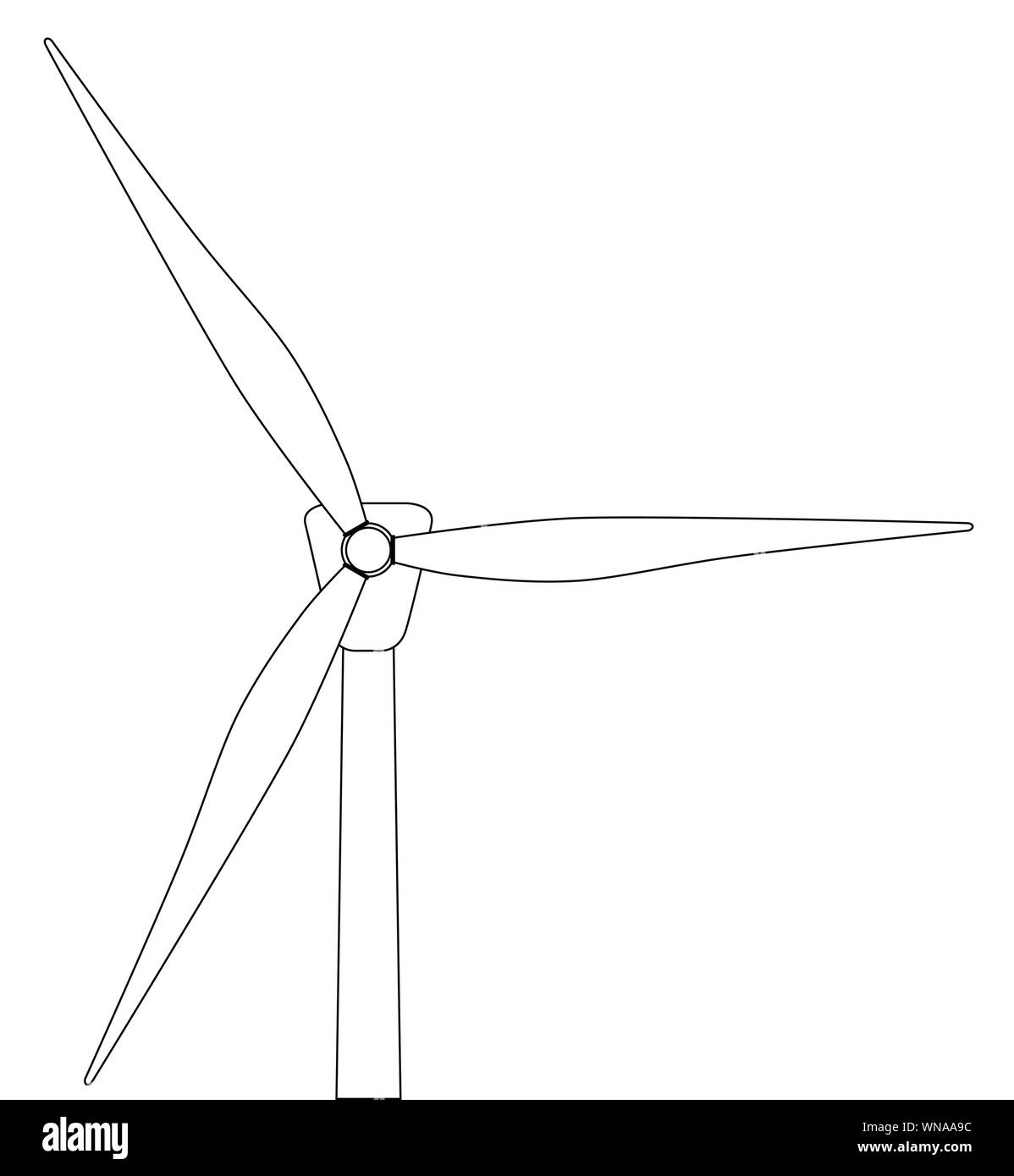 Circular windmill Stock Vector Images - Alamy