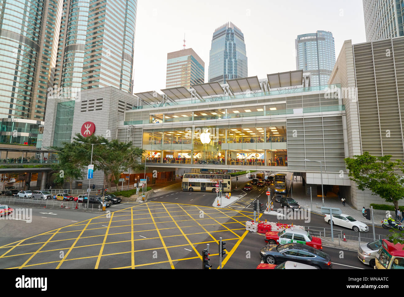 HONG KONG, CHINA - CIRCA JANUARY, 2019: Apple store at IFC shopping ...