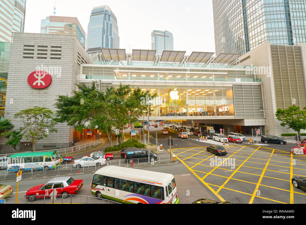 HONG KONG, CHINA - CIRCA JANUARY, 2019: Apple store at IFC shopping ...