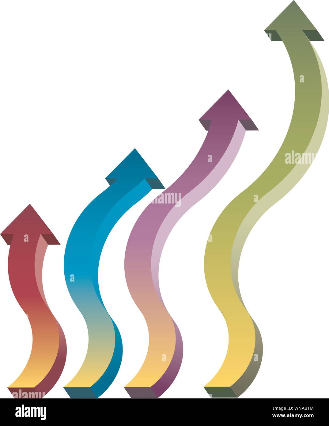 Upward moving arrows Stock Vector Image & Art - Alamy