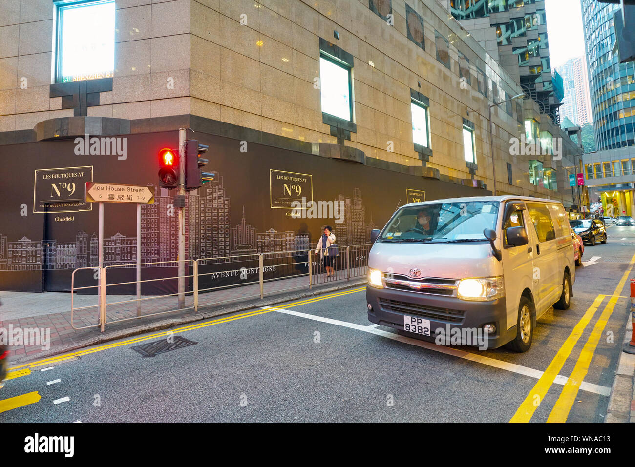 HONG KONG, CHINA - CIRCA JANUARY, 2019: Ice House street in Hong Kong ...