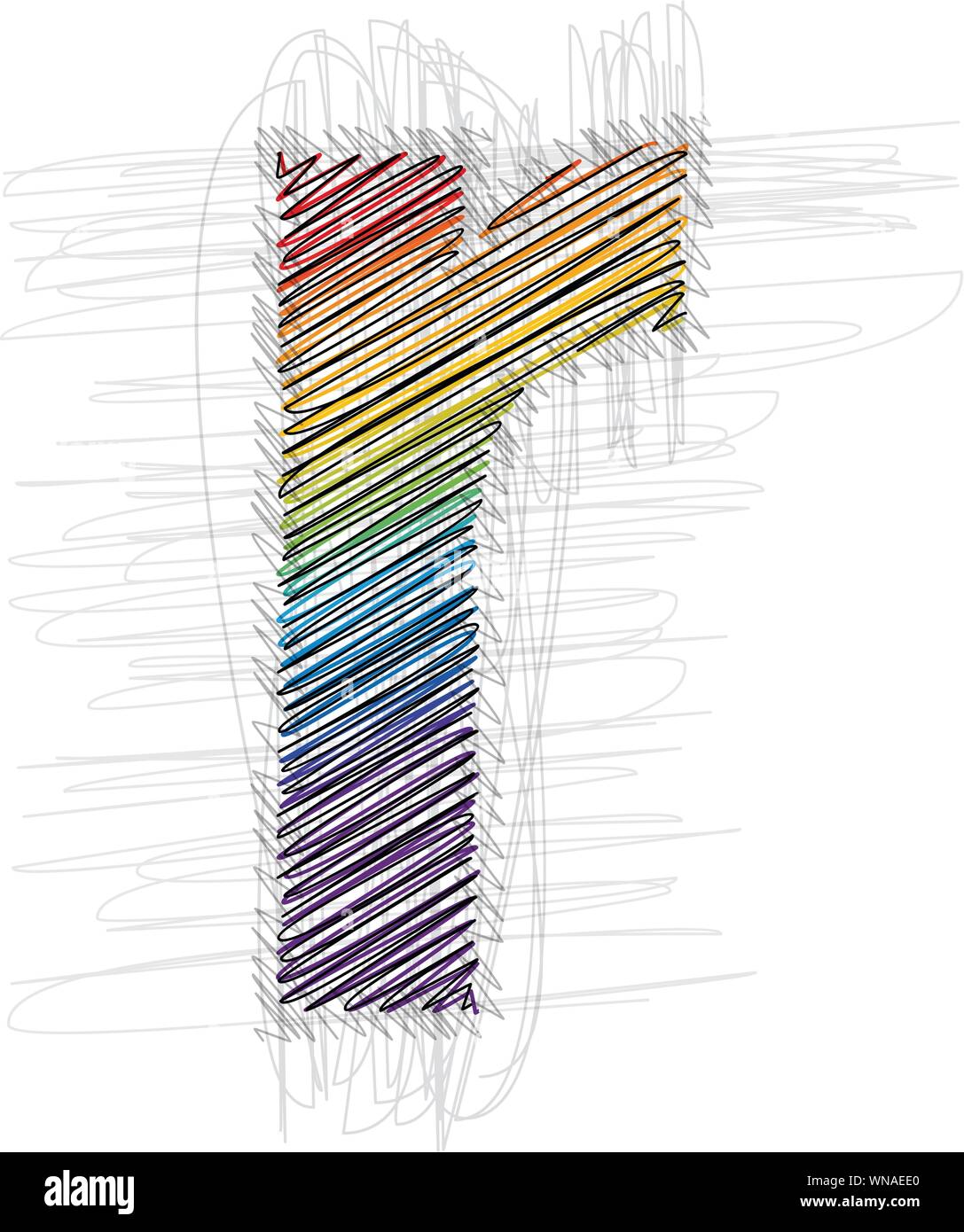 Hand drawn font LETTER r Stock Vector Image & Art - Alamy