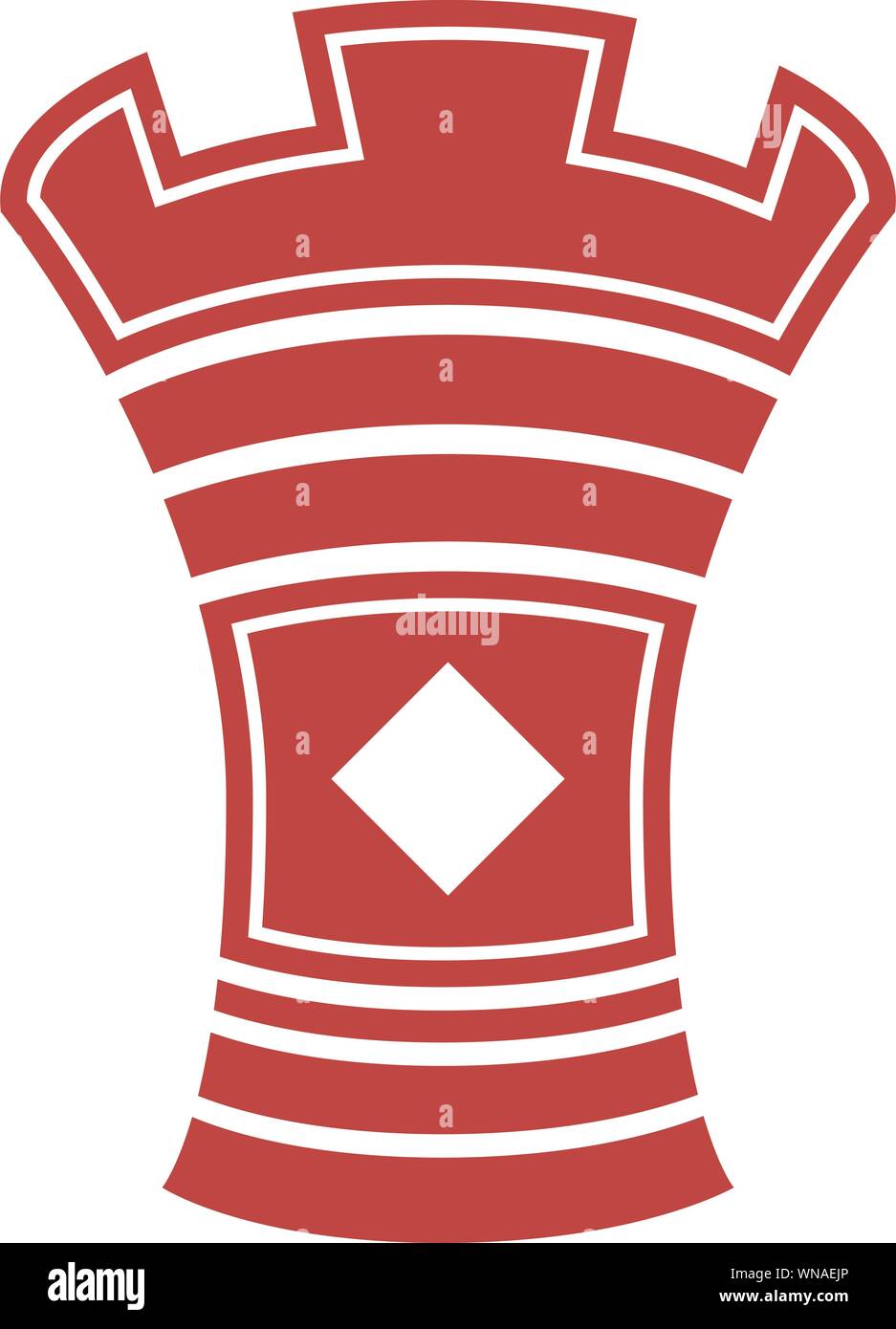 Diamond Red Rook Stock Vector Image & Art - Alamy