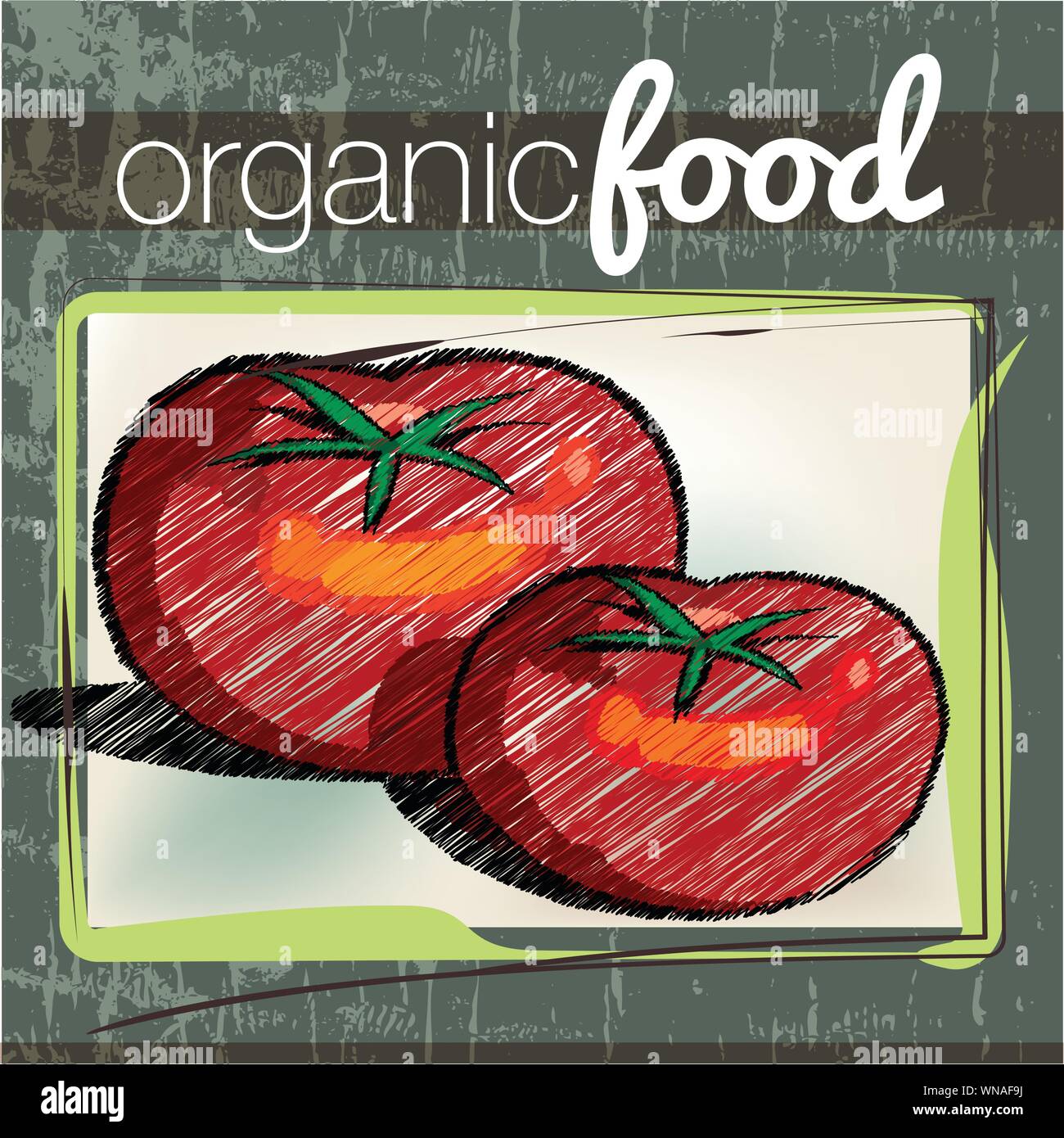 Organic Food illustration Stock Vector Image & Art - Alamy