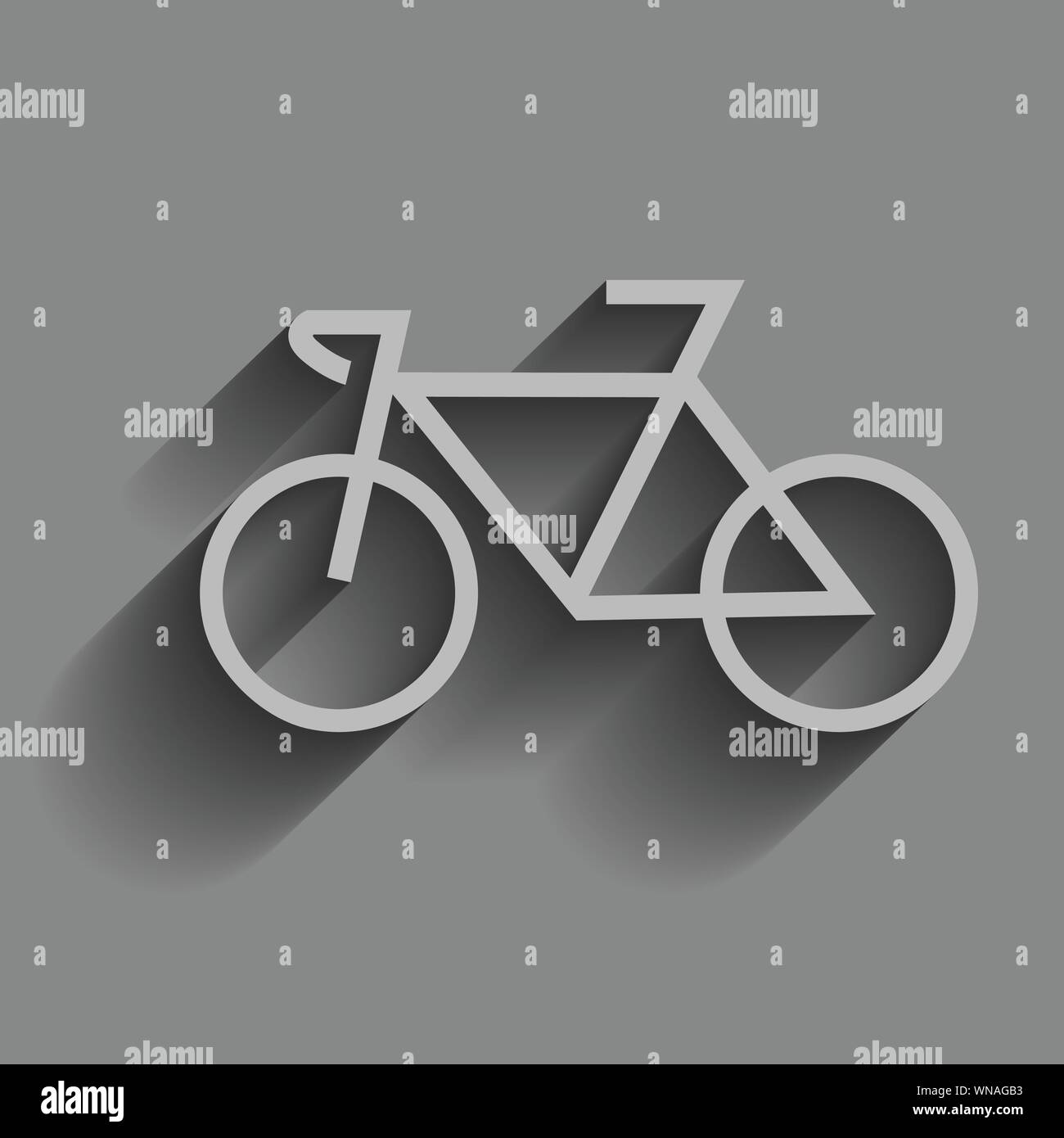 White bike sign Black and White Stock Photos & Images - Alamy