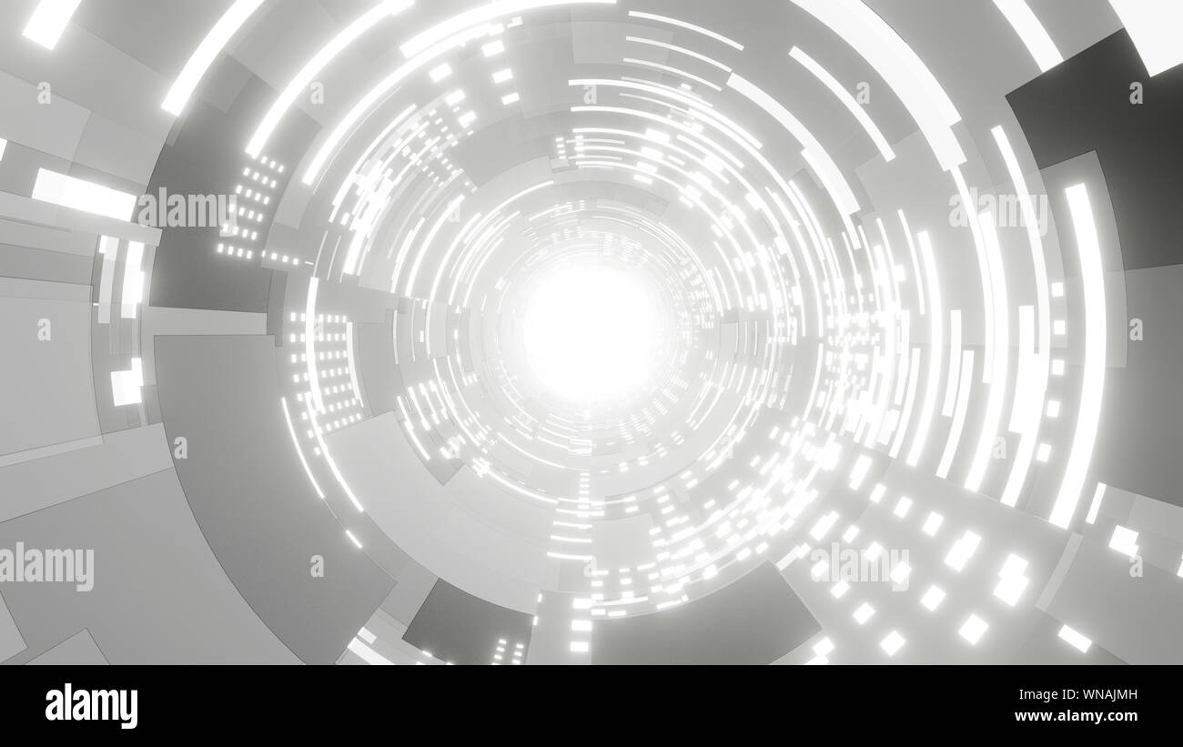 Abstract futuristic object. HUD elemet. Science and technology 3D ...