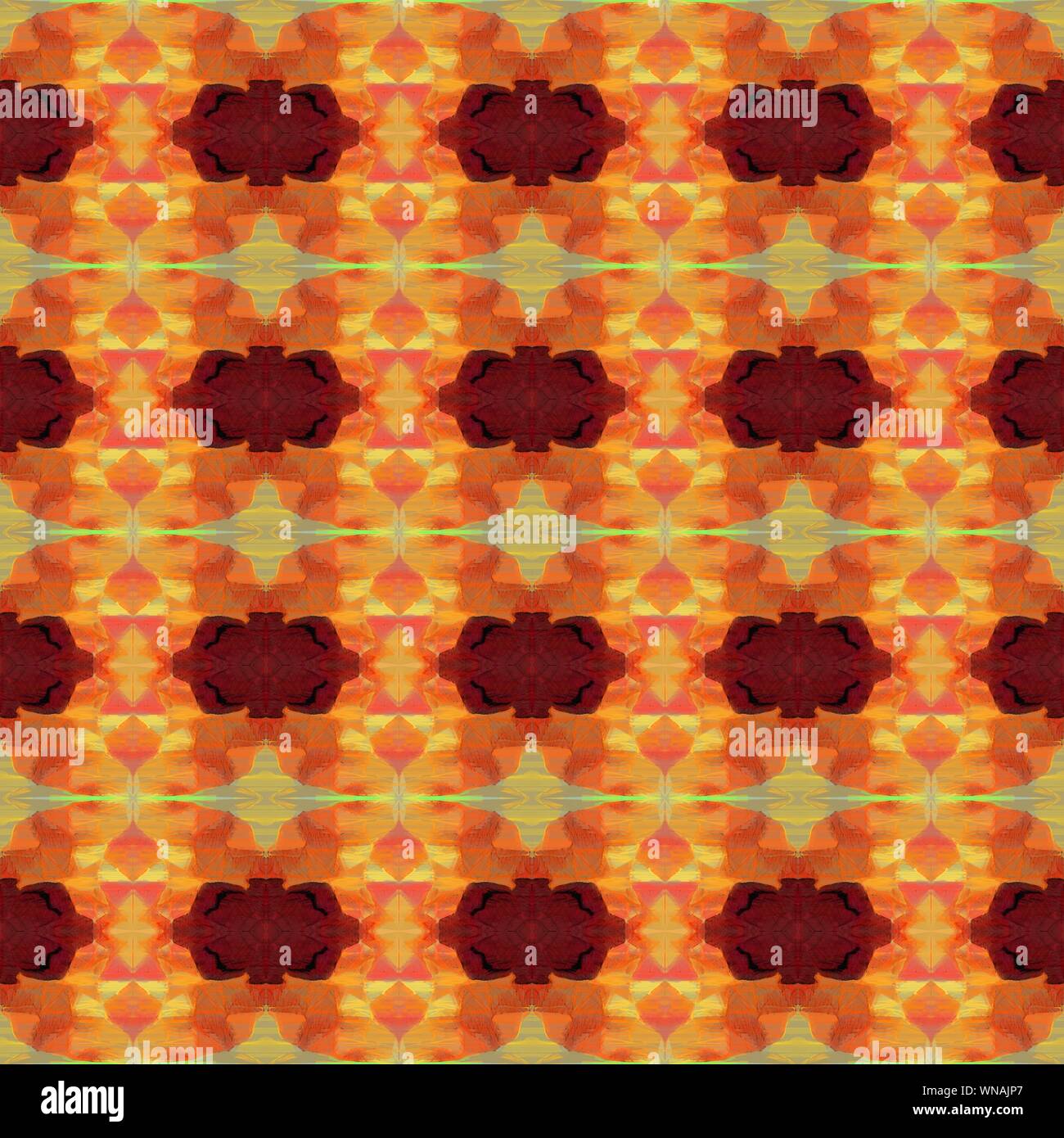 bright seamless pattern with bronze, coffee and dark red colors ...