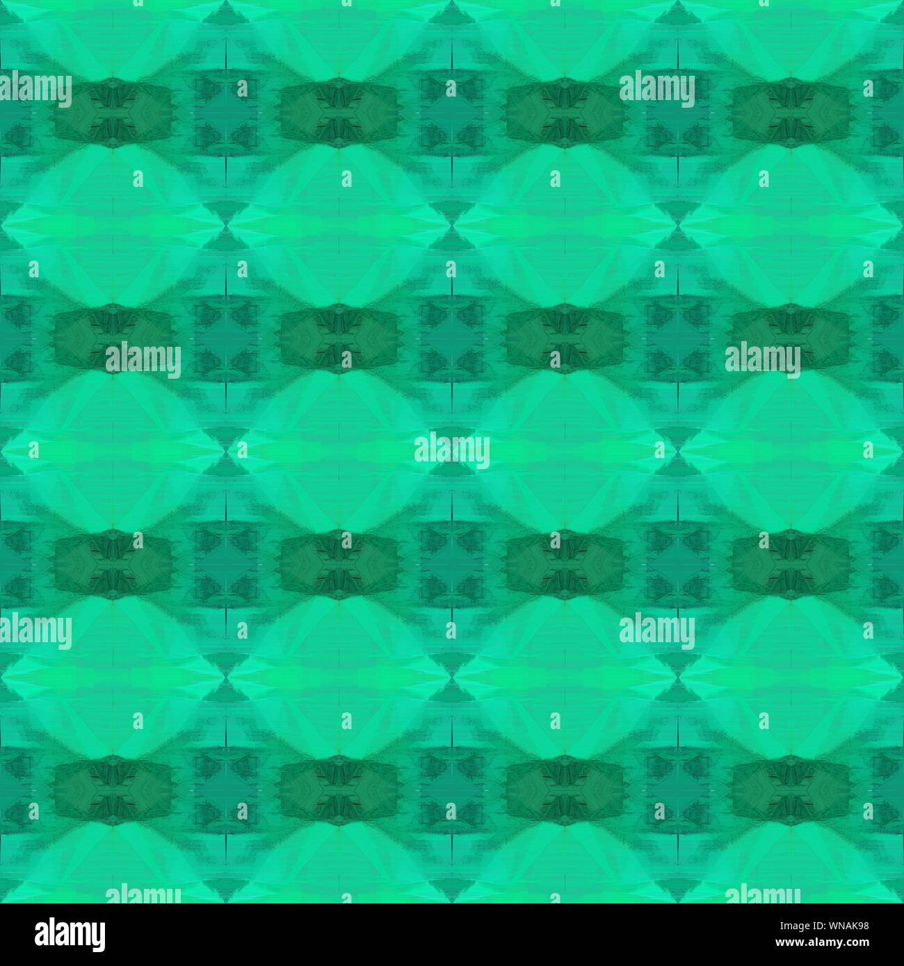 seamless geometric pattern with light sea green, teal green and dark ...