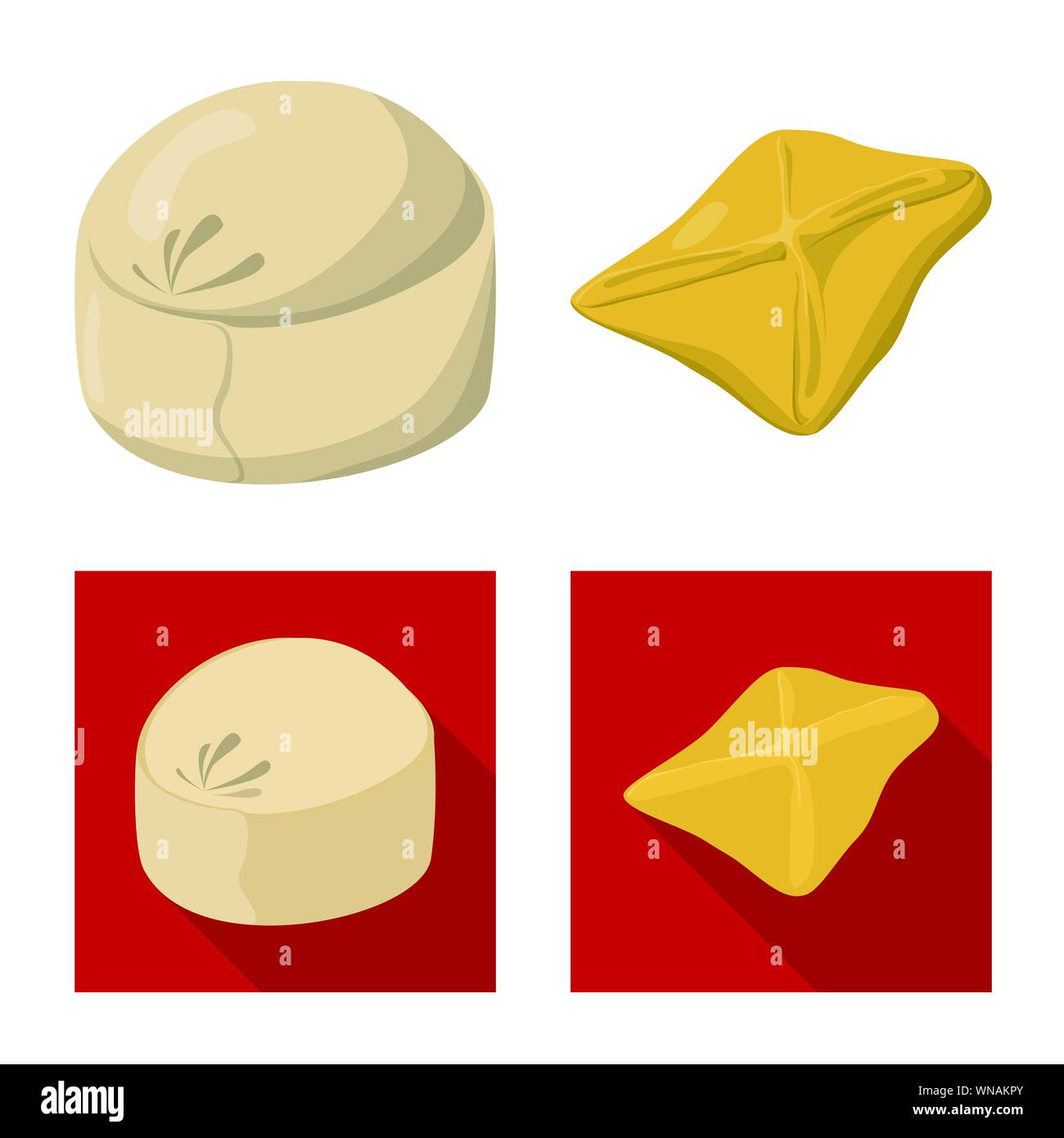 Vector illustration of products and cooking icon. Collection of ...