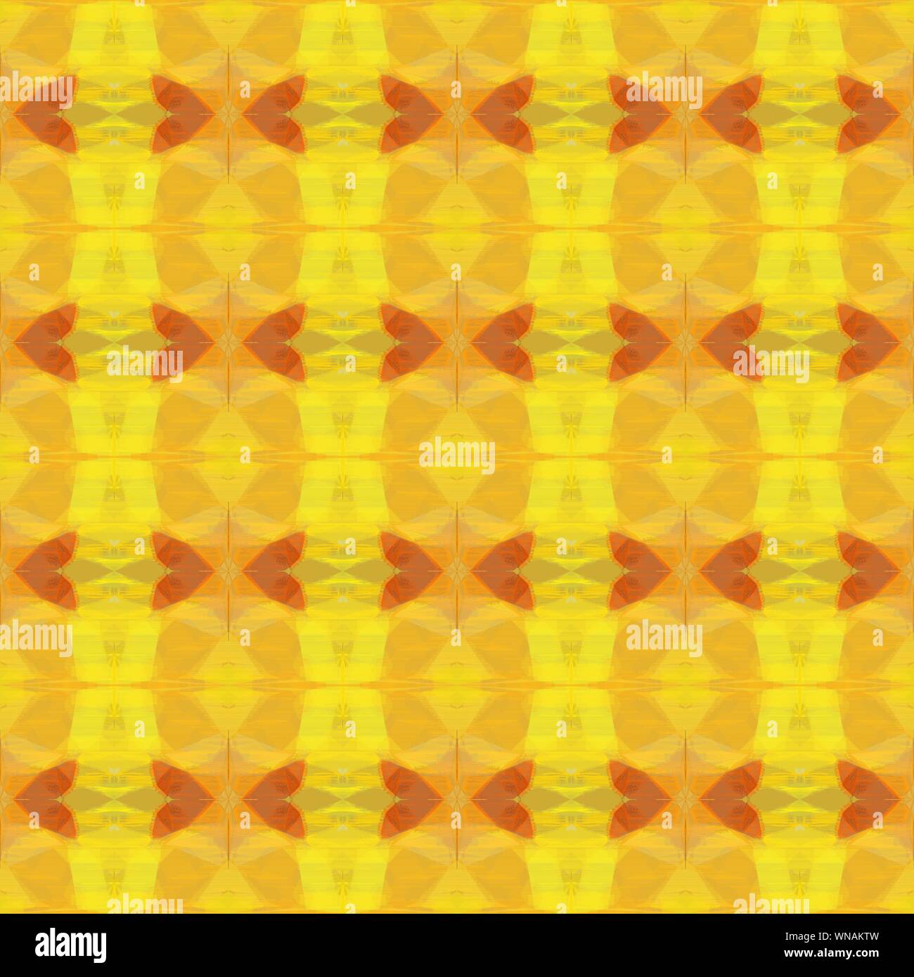 seamless pattern old retro style with vivid orange, coffee and gold ...