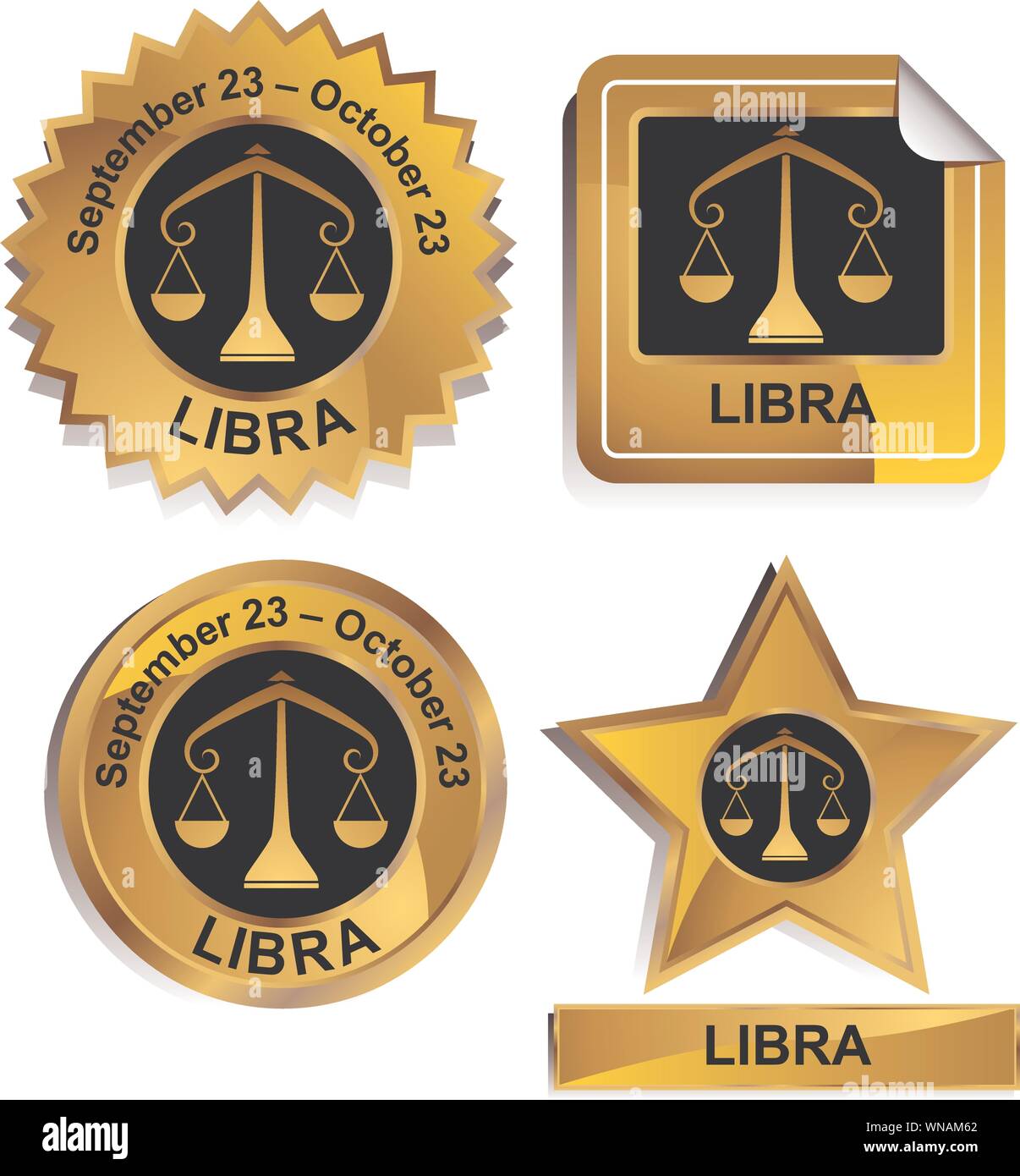 Zodiac - Libra Stock Vector Image & Art - Alamy