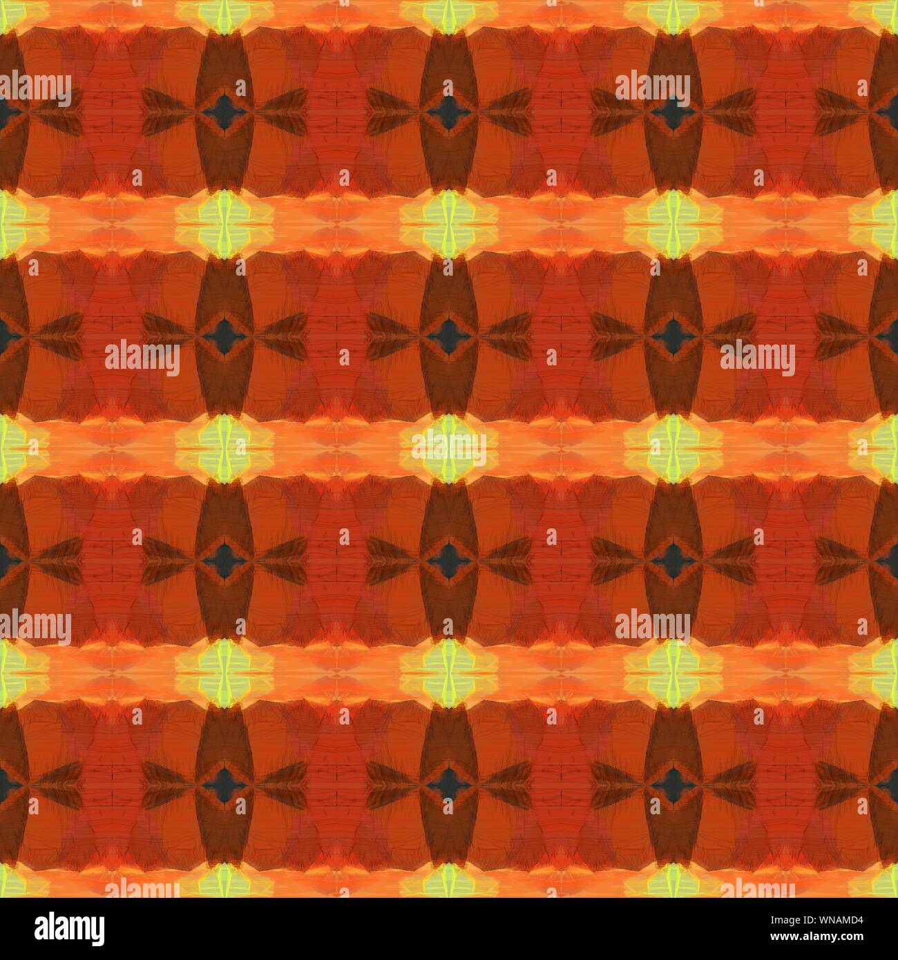 seamless pattern old retro style with firebrick, pastel orange and ...