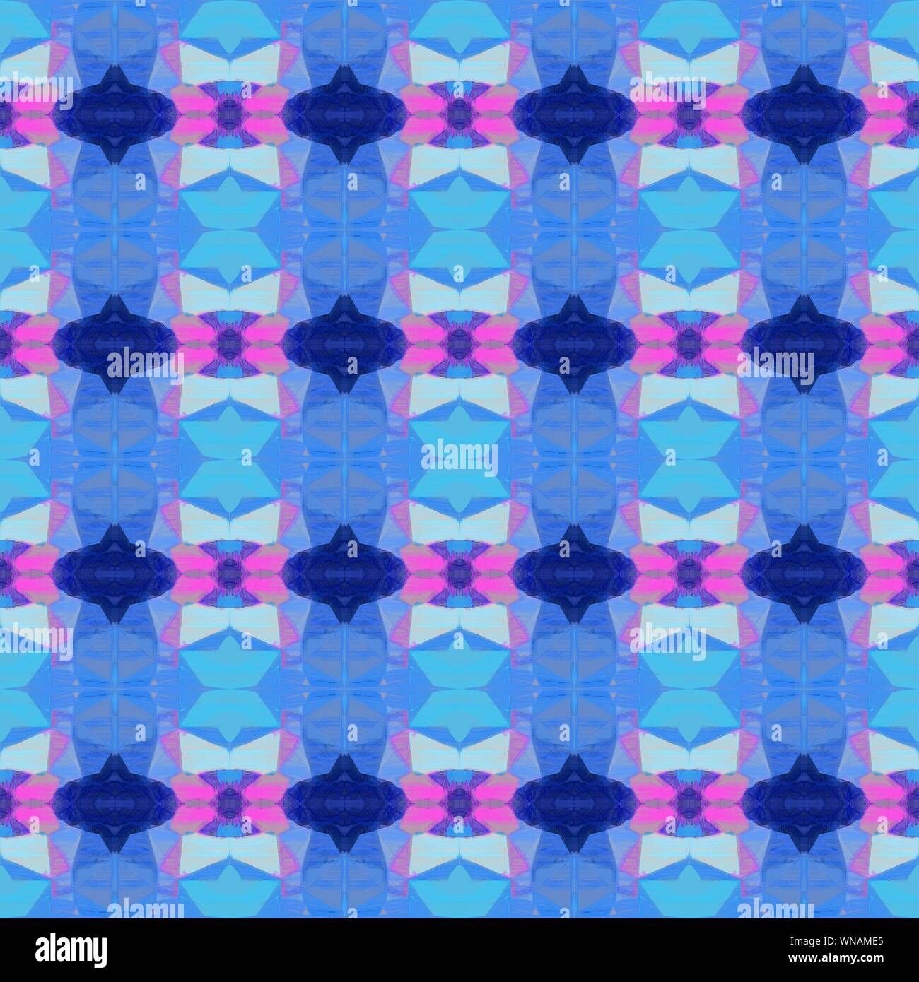 bright seamless pattern with corn flower blue, pastel violet and ...