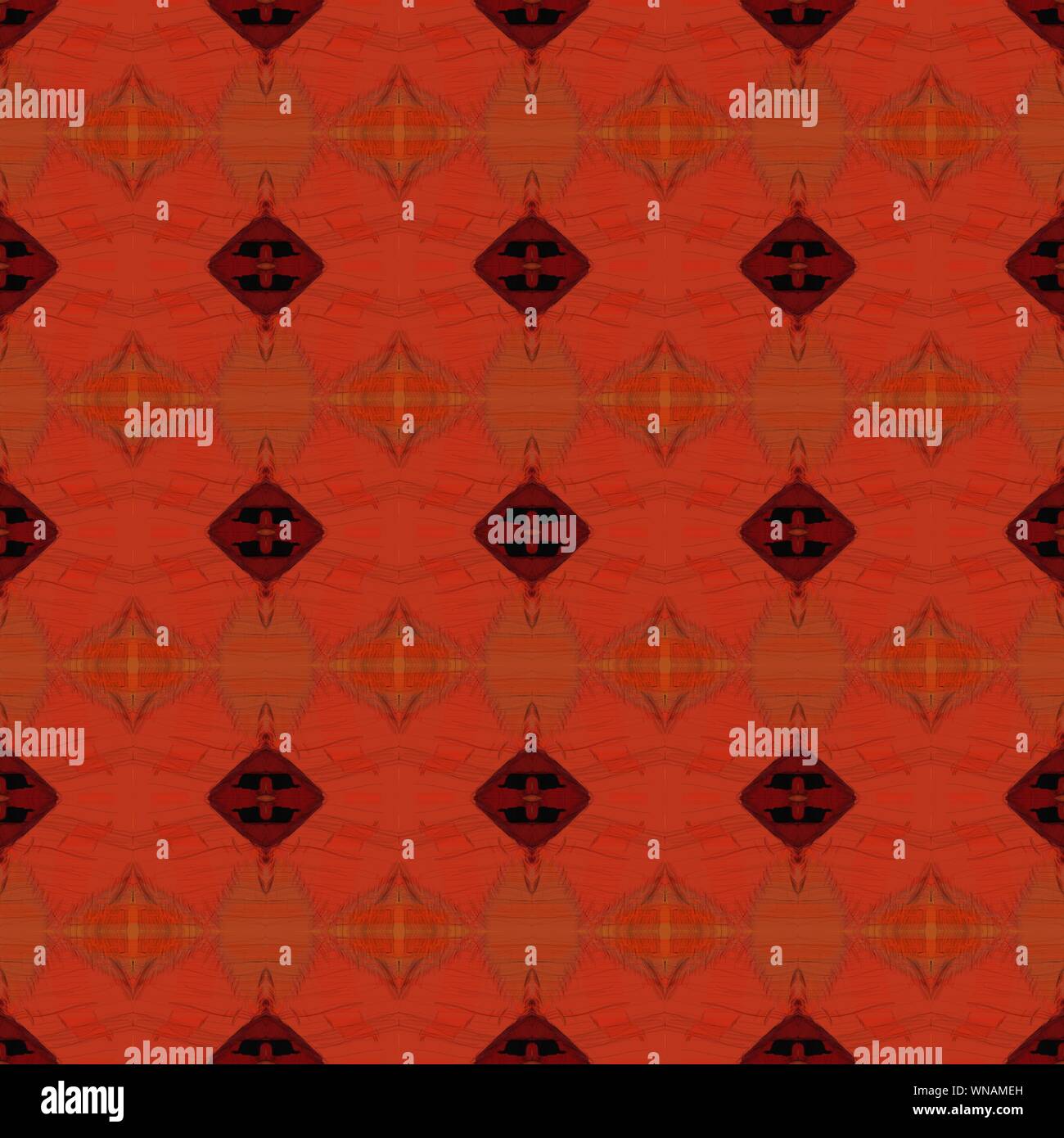 seamless retro pattern with firebrick, very dark red and dark red ...