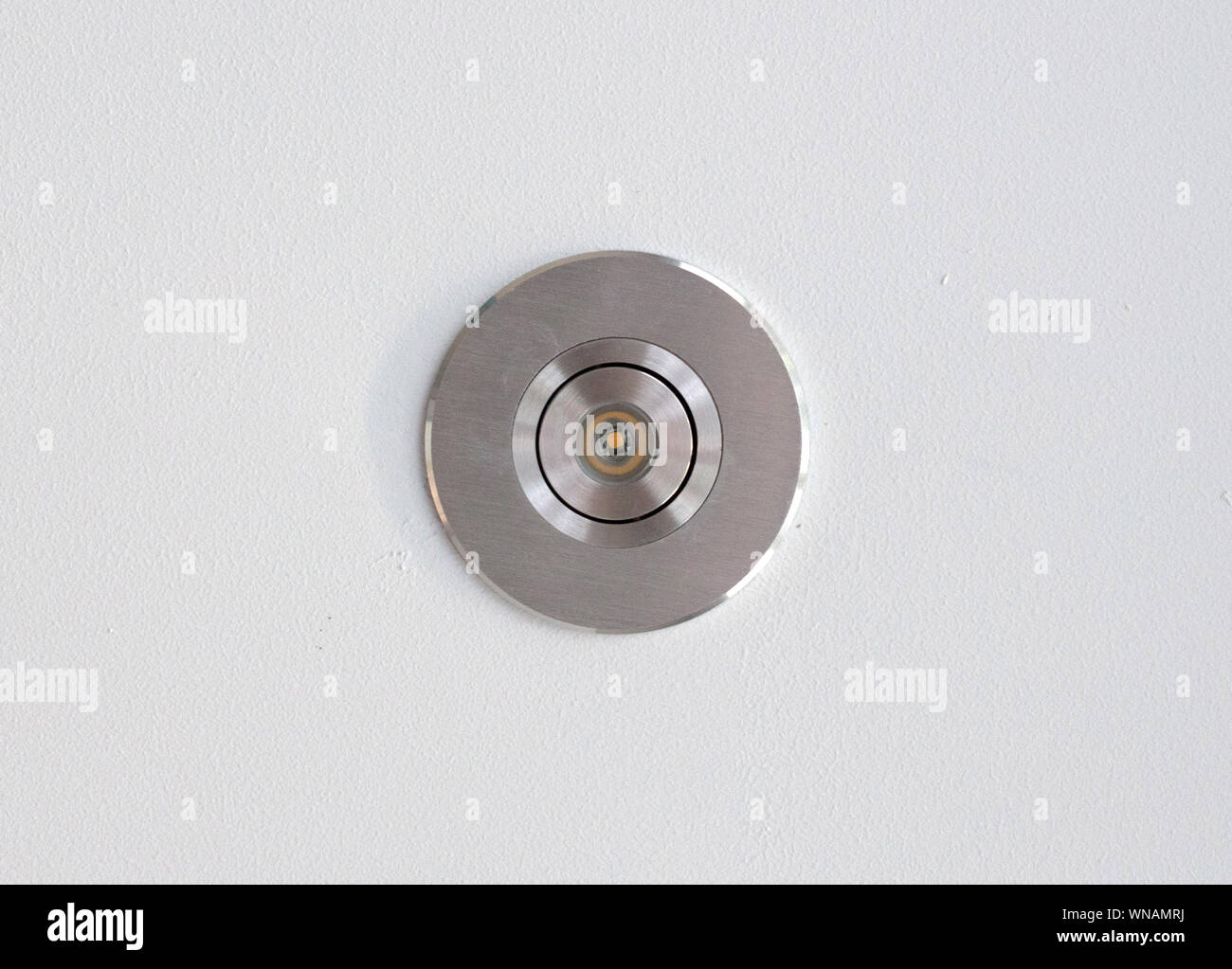Spot ceiling LED light, white ceiling, metal frame Stock Photo - Alamy