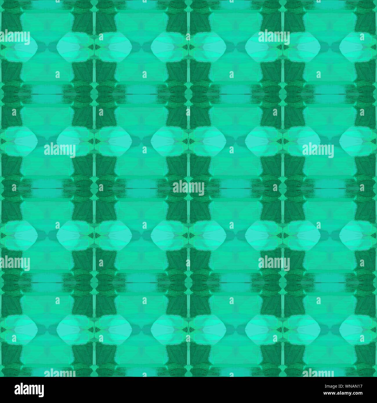 seamless vintage pattern with light sea green, teal green and teal ...