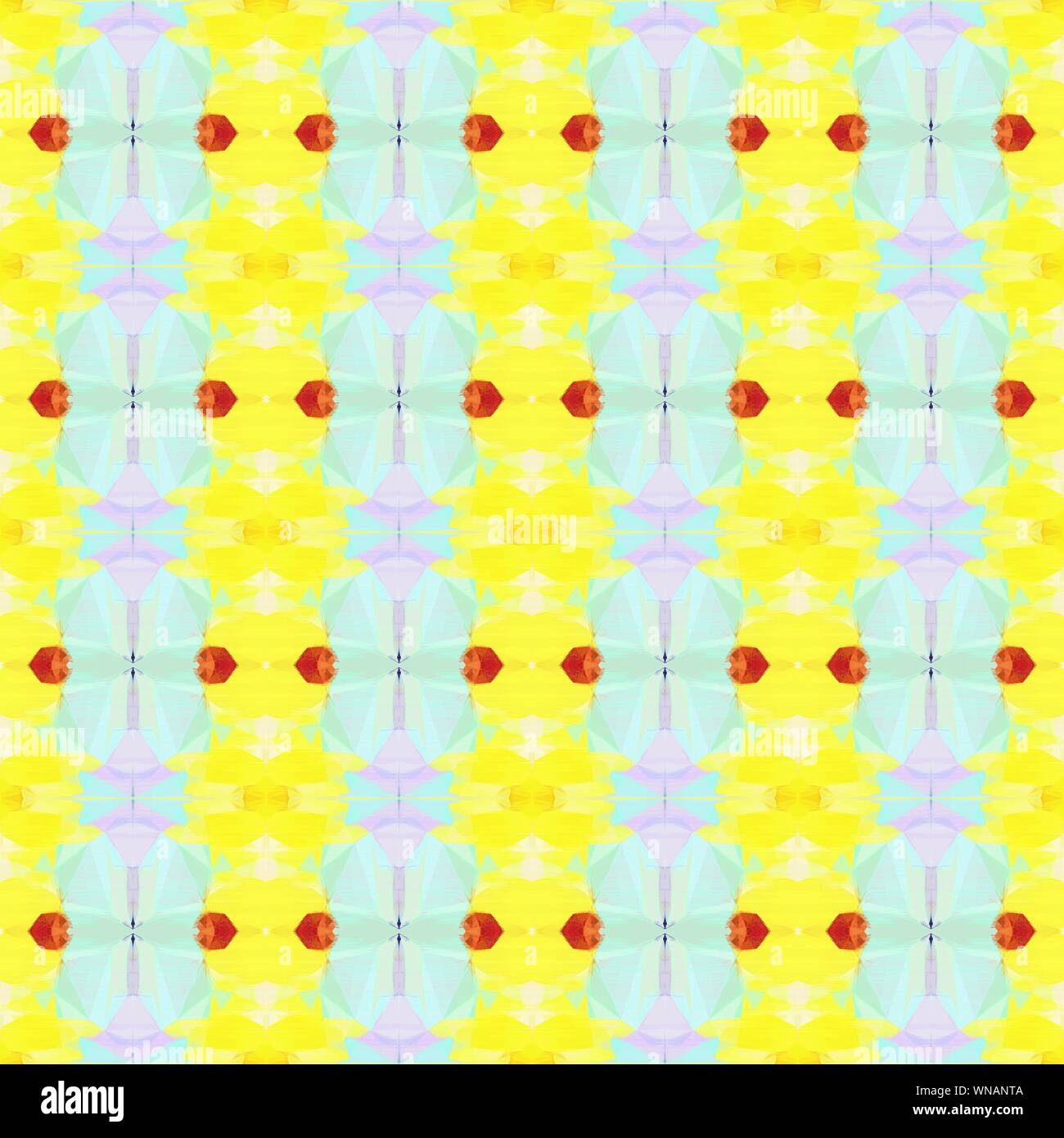 Repeating pattern of light yellow floral shapes hi-res stock ...