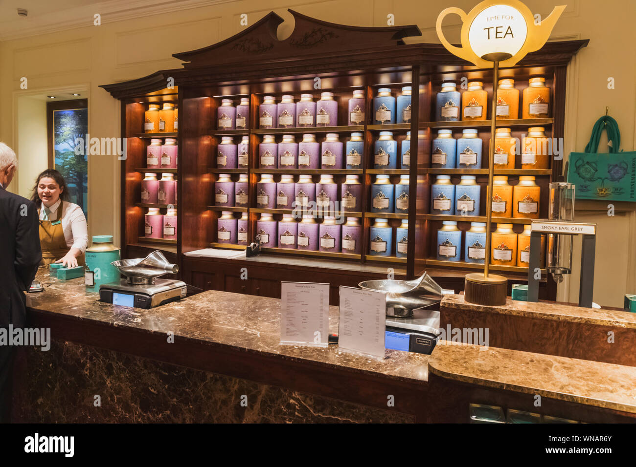 Tea display piccadilly london hi-res stock photography and images - Alamy