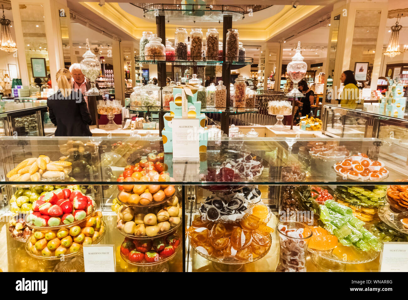 England, London, Piccadilly, Fortnum and Mason Store, Display of ...