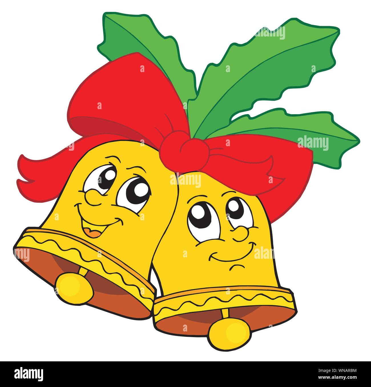 Christmas rings with ribbon vector illustration Stock Vector Image ...