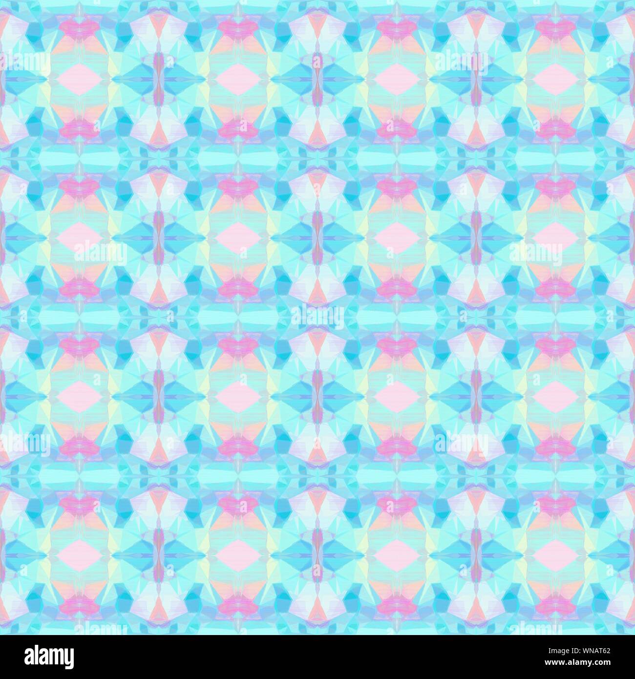 seamless pattern old retro style with pale turquoise, sky blue and ...
