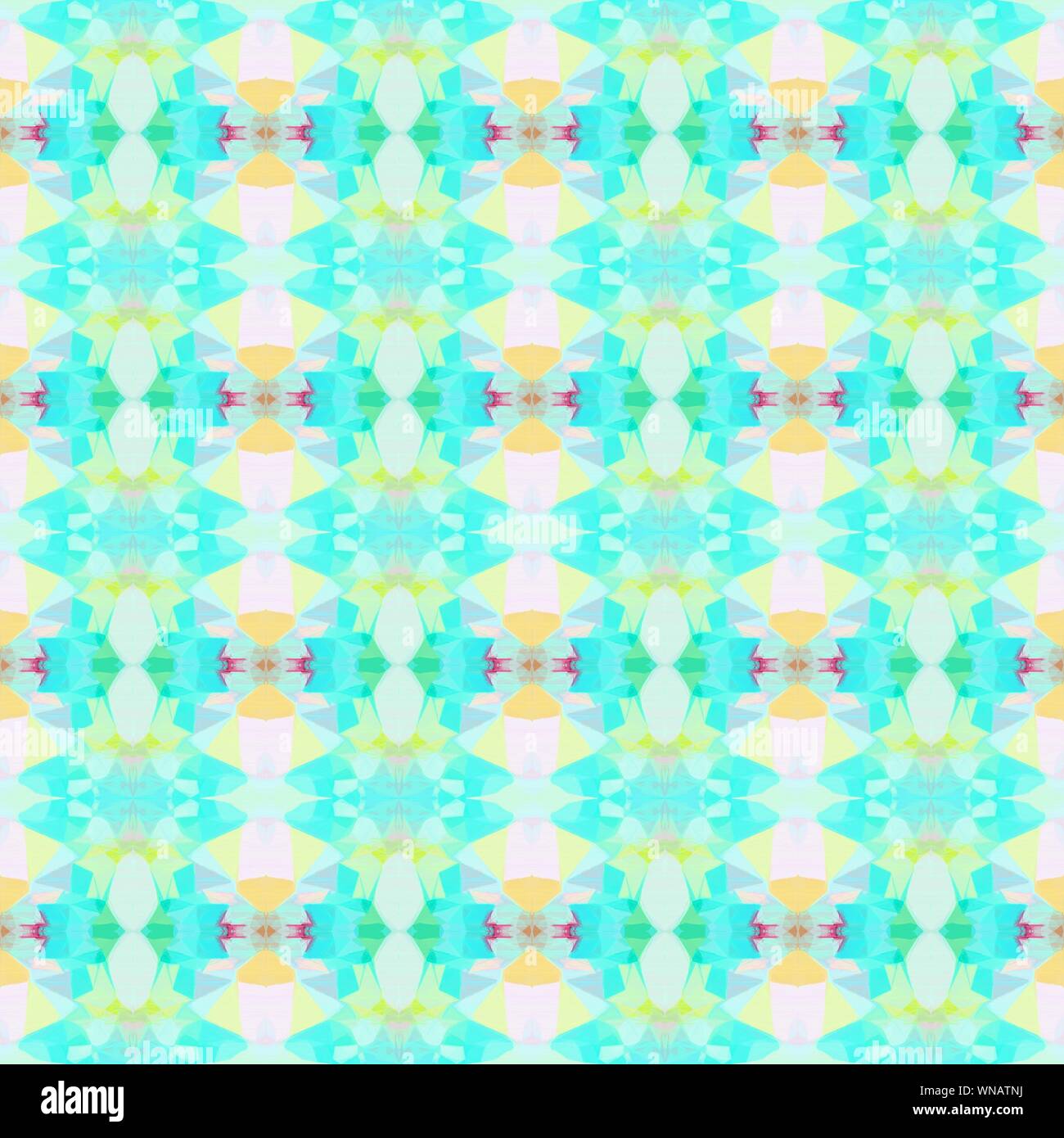 seamless pattern old retro style with tea green, turquoise and pale ...