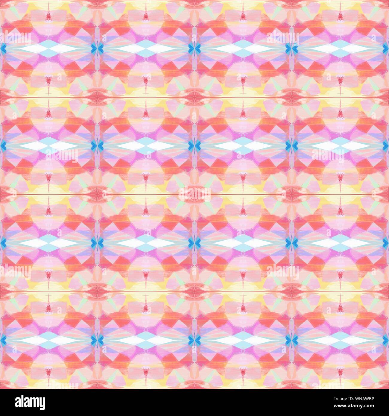 seamless geometric pattern with baby pink, pastel pink and light coral ...