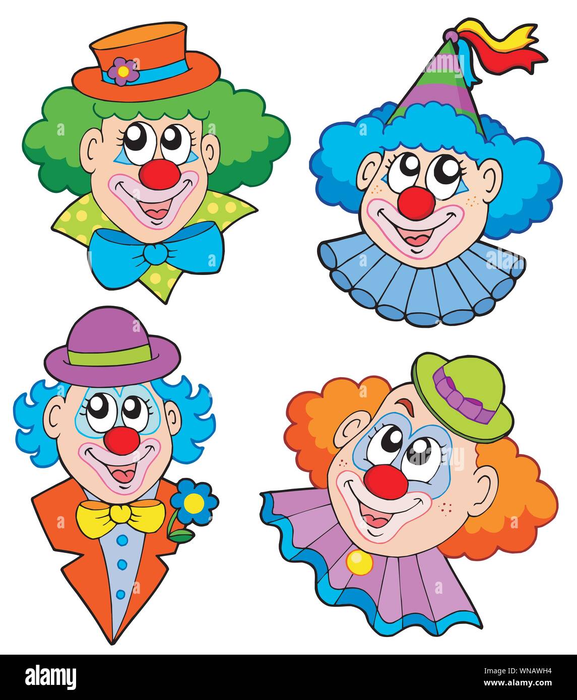 Clowns mask Stock Vector Images - Alamy