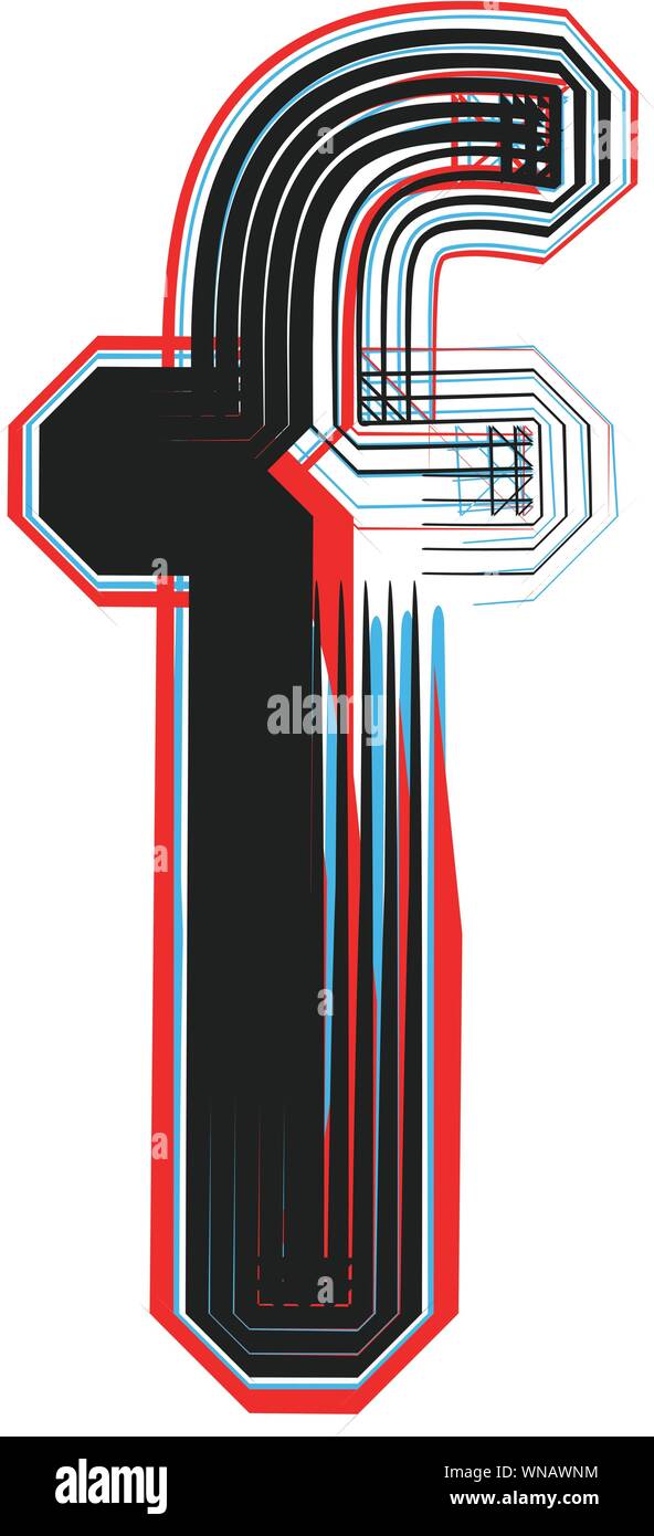 Font illustration letter Stock Vector Image & Art - Alamy
