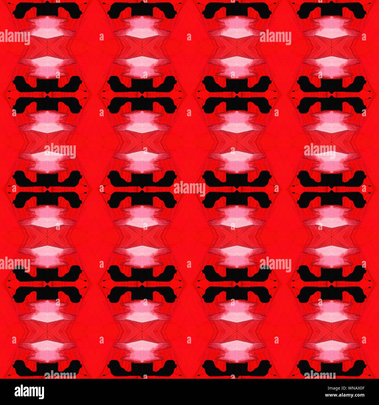 seamless retro pattern with black, red and pastel magenta colors ...