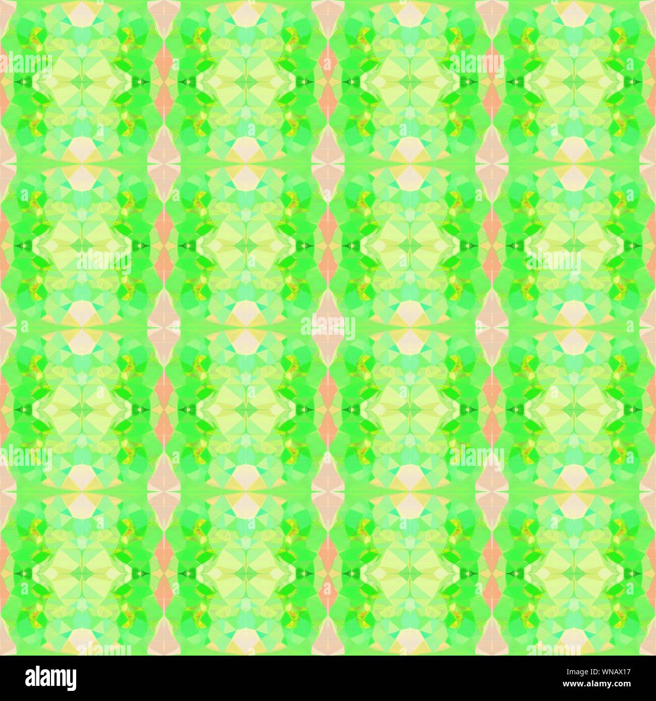 colorful seamless pattern with pale green, light green and vivid lime ...