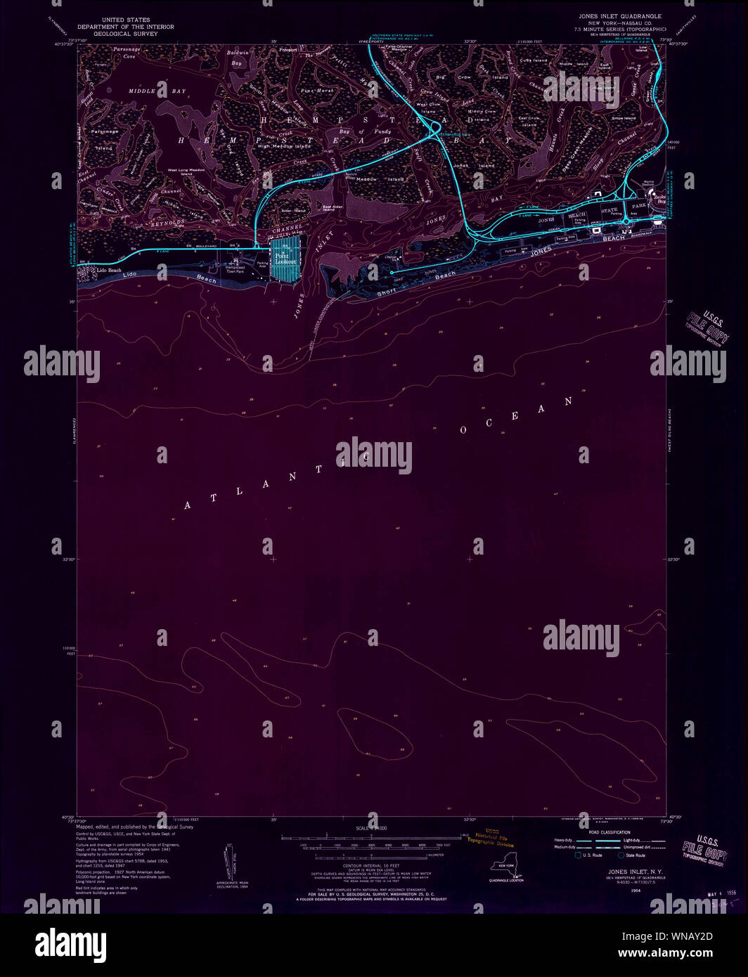 Inlet new york map hi-res stock photography and images - Alamy