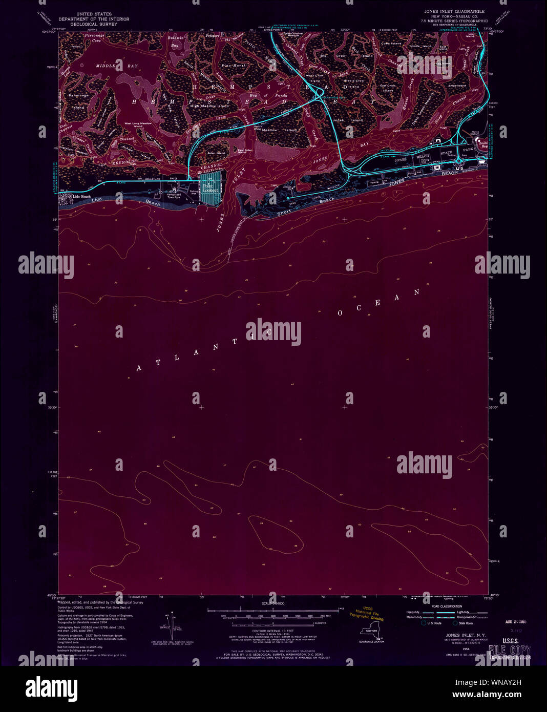 Map of inlet new york hi-res stock photography and images - Alamy