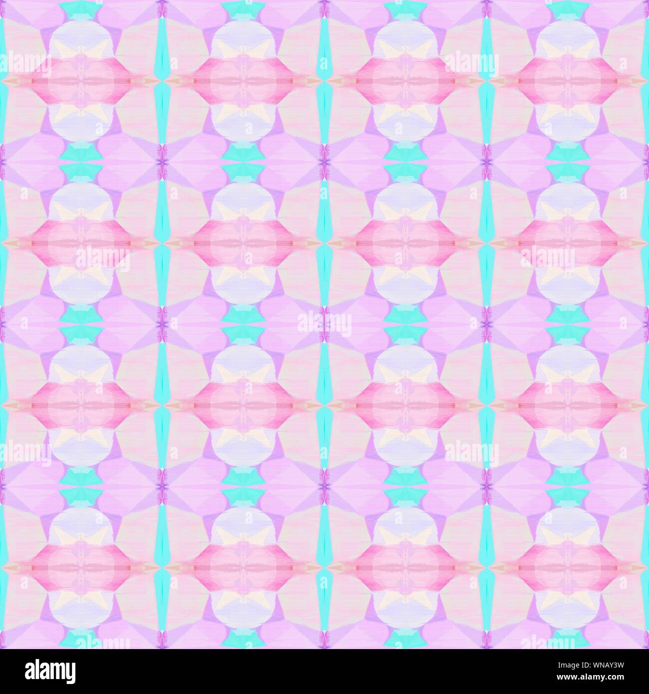 seamless geometric pattern with pastel pink and aqua marine colors ...