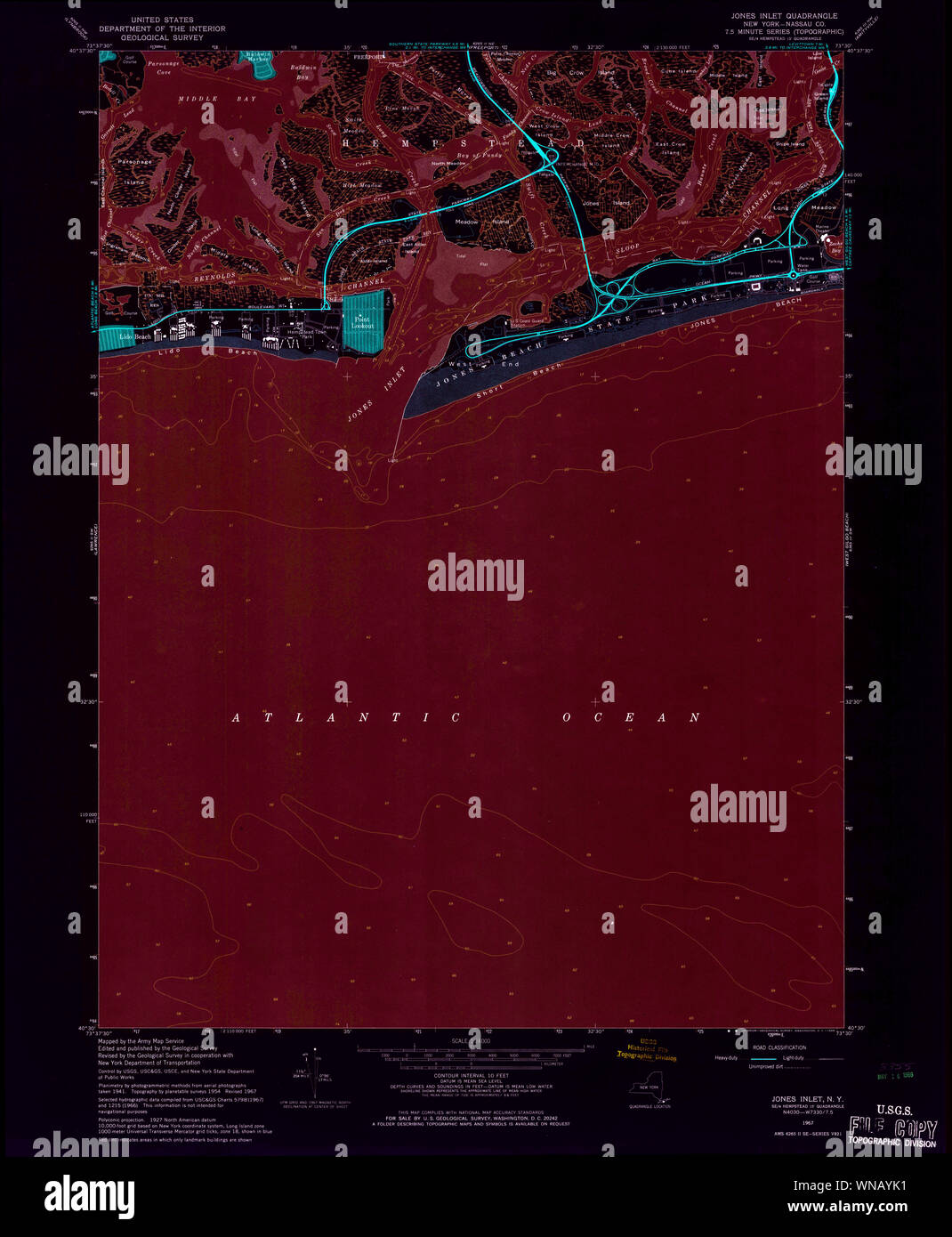 Map of inlet new york hi-res stock photography and images - Alamy